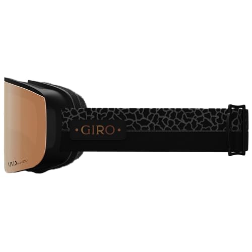 Giro Ella Asian Fit Ski Goggles - Snowboard Goggles for Women - Black Clash Strap with Vivid Copper/Vivid Infrared Lenses