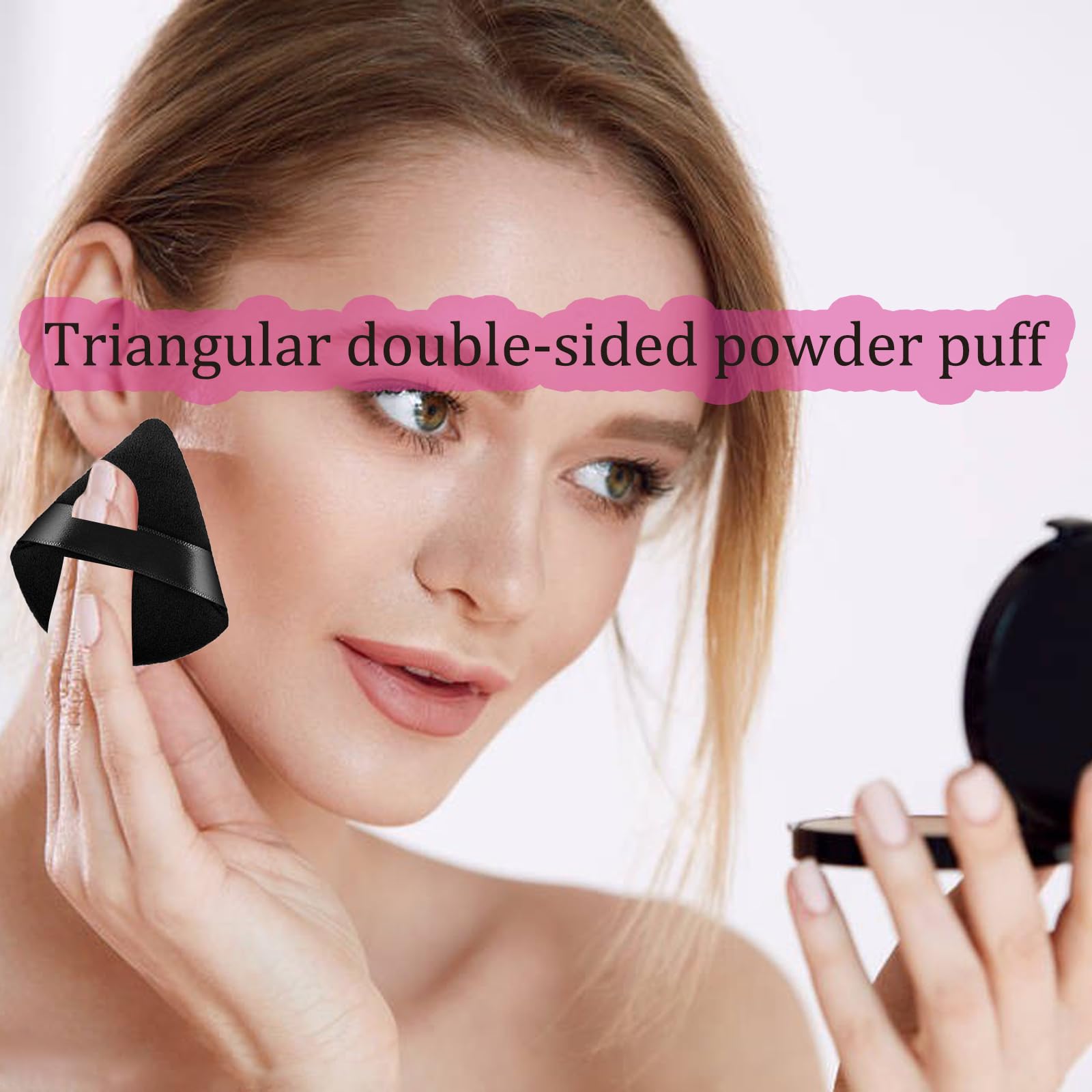 HOINCO Stainless Steel Cosmetic Makeup with Palettes Makeup,Foundation Spatula Spatula Powder Puff Beauty Makeup Tools for Nail Art Beauty DIY Design