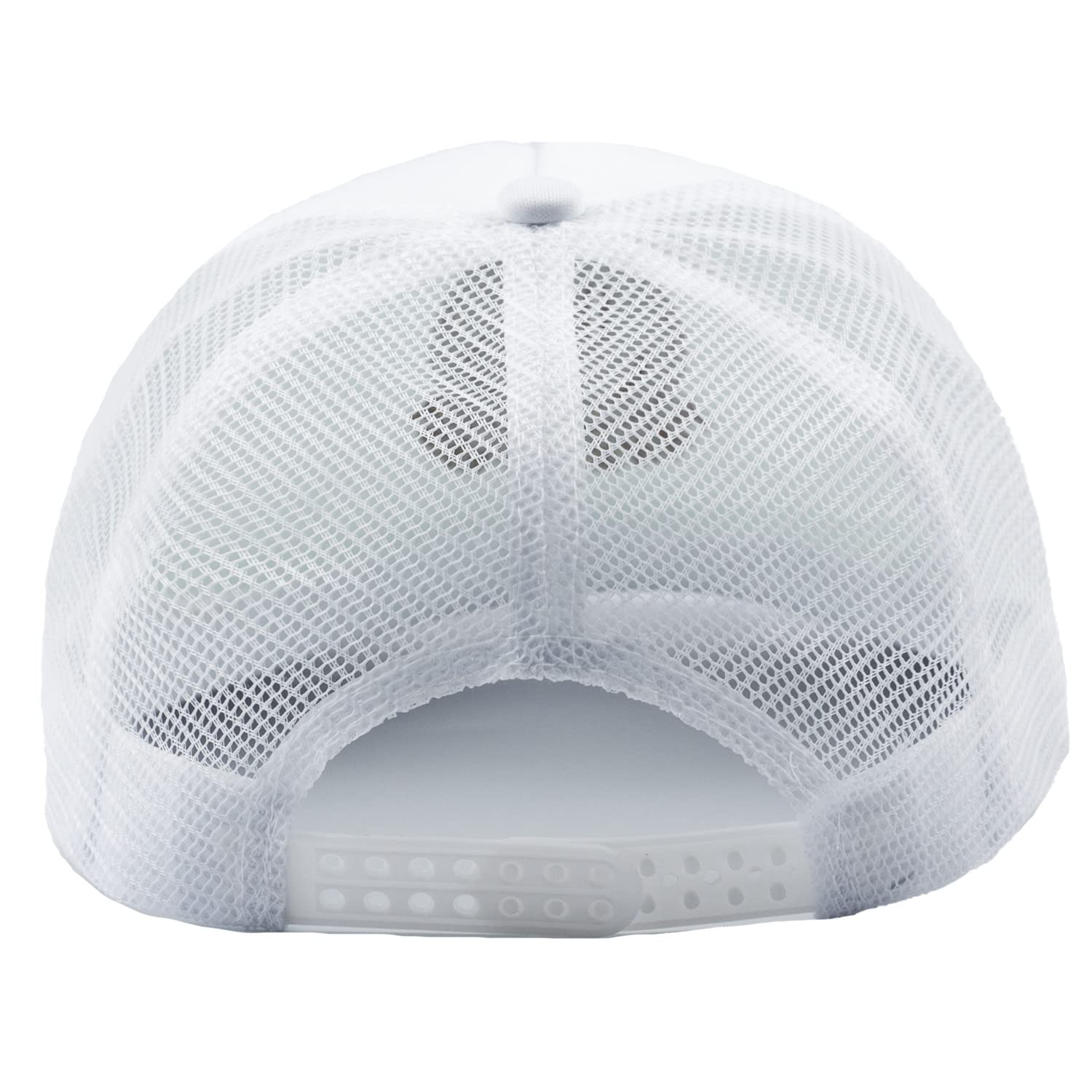 GNAHZNUXNAIX White Happy Face Hat - Take It Easy Trucker Foam Mesh Embroidered Hats for Men