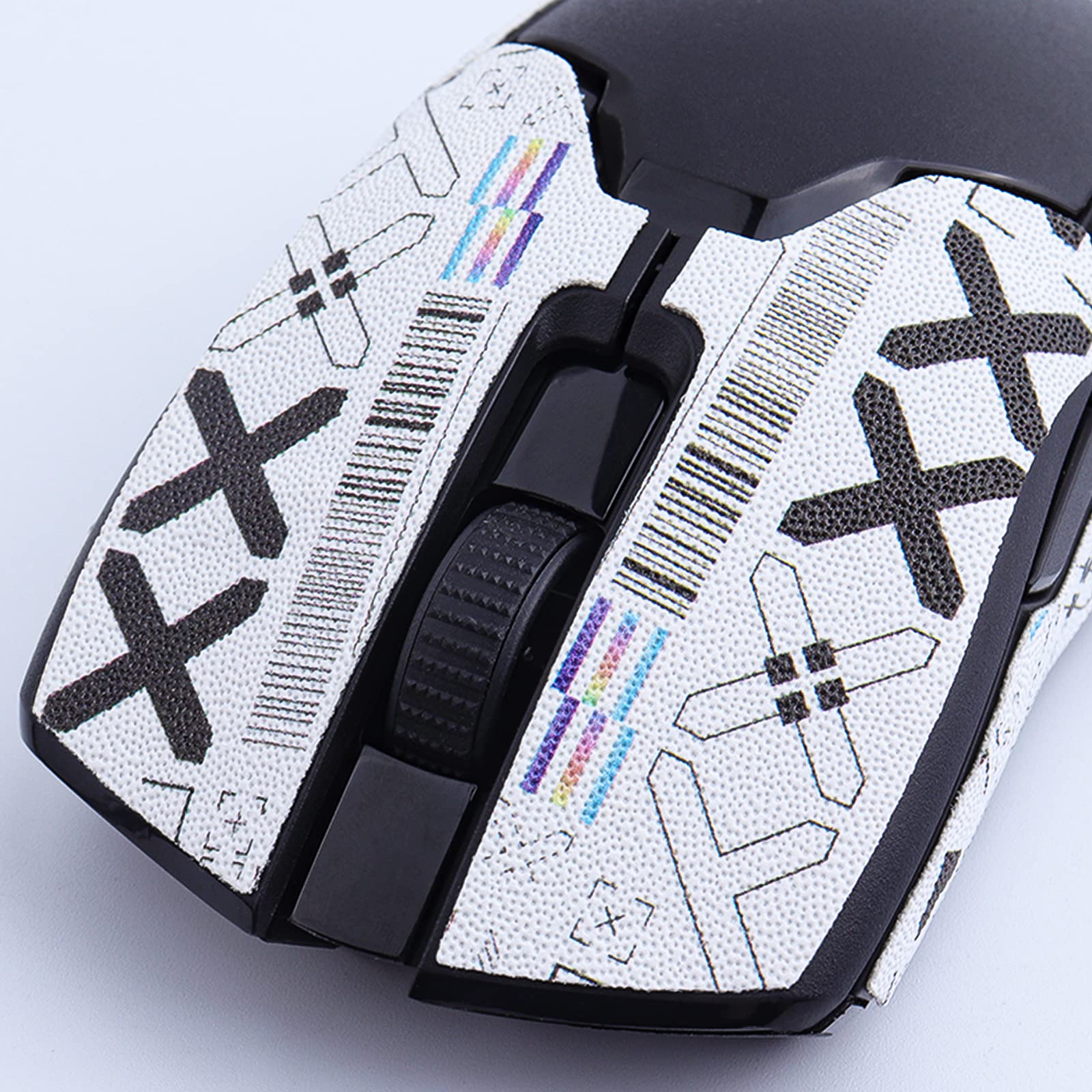 Hyekit Mouse Grip Tape for Logitech G PRO X Superlight Anti-Slip Grip Tape for Mouse - Sweat Resistant - Easy to Use Self-Adhesive Design - Pre-Cut - Professional Mice Upgrade Kit(White)