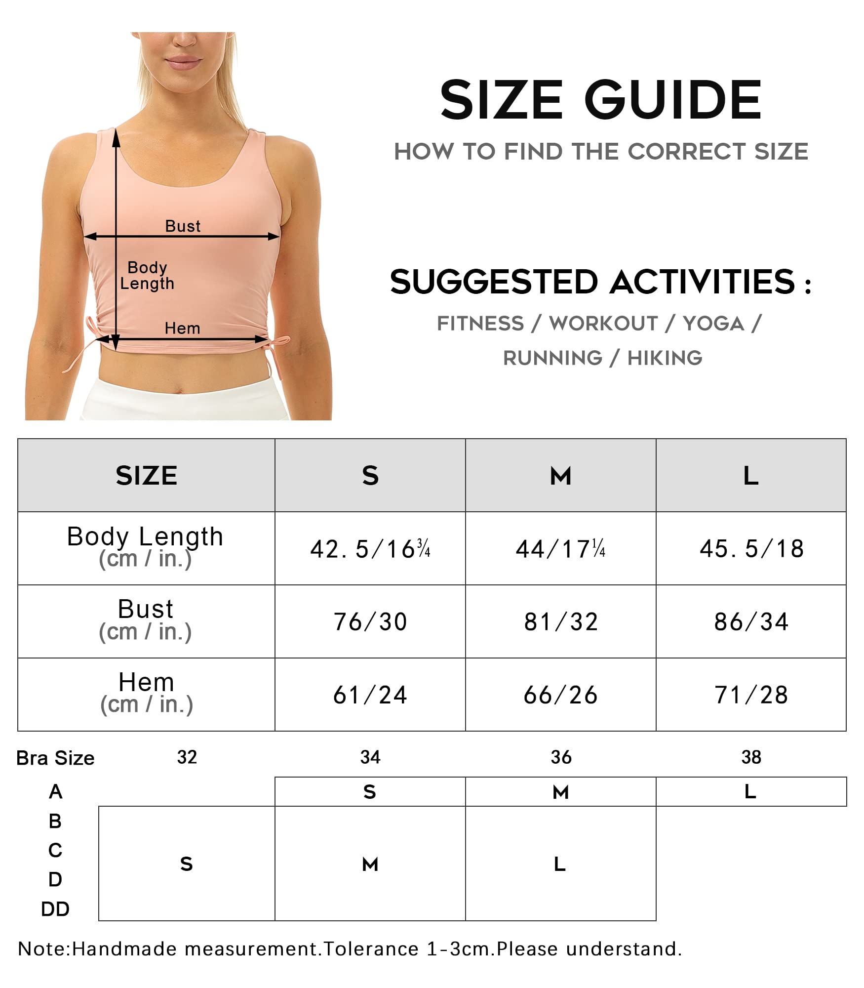 icyzone Padded Workout Tank Tops for Women, U Back Athletic Yoga Running Crop Tops with Built in Bra (Black, S)