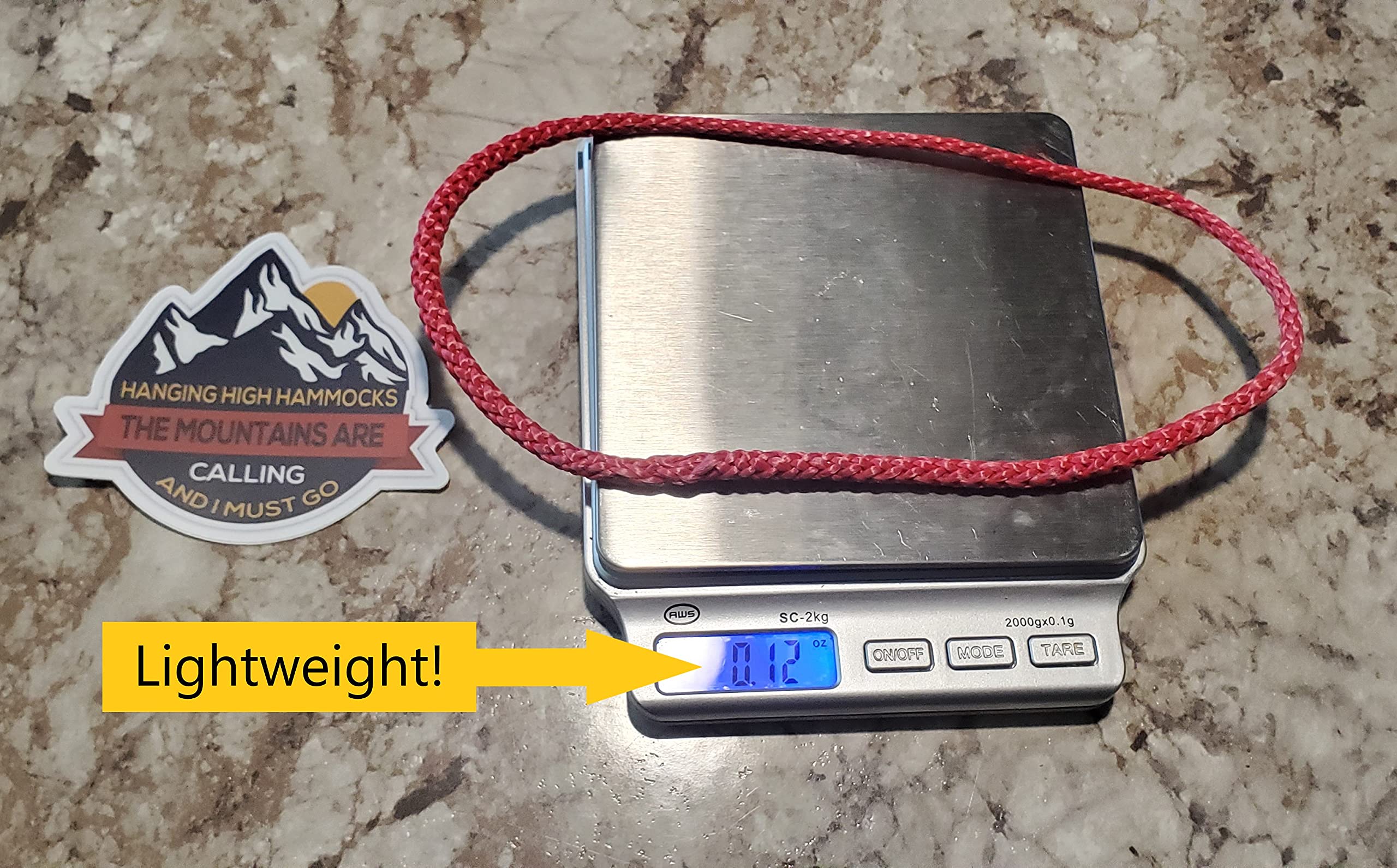 Hanging High Hammocks | 7/64th Amsteel Continuous Loop 8 inch and Free Sticker| Great for Hammocks, ridgelines, whoopie Slings and Soft Shackles