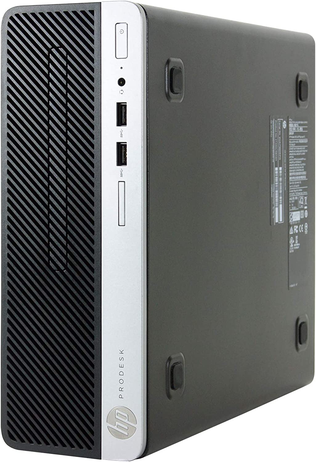 HP ProDesk 400G4 SFF Home and Business Desktop, Pentium G4400 3.4GHz, 16GB DDR4 RAM, 1TB SSD, DVD, VGA, Windows 10 Pro 64bit (Renewed), Black