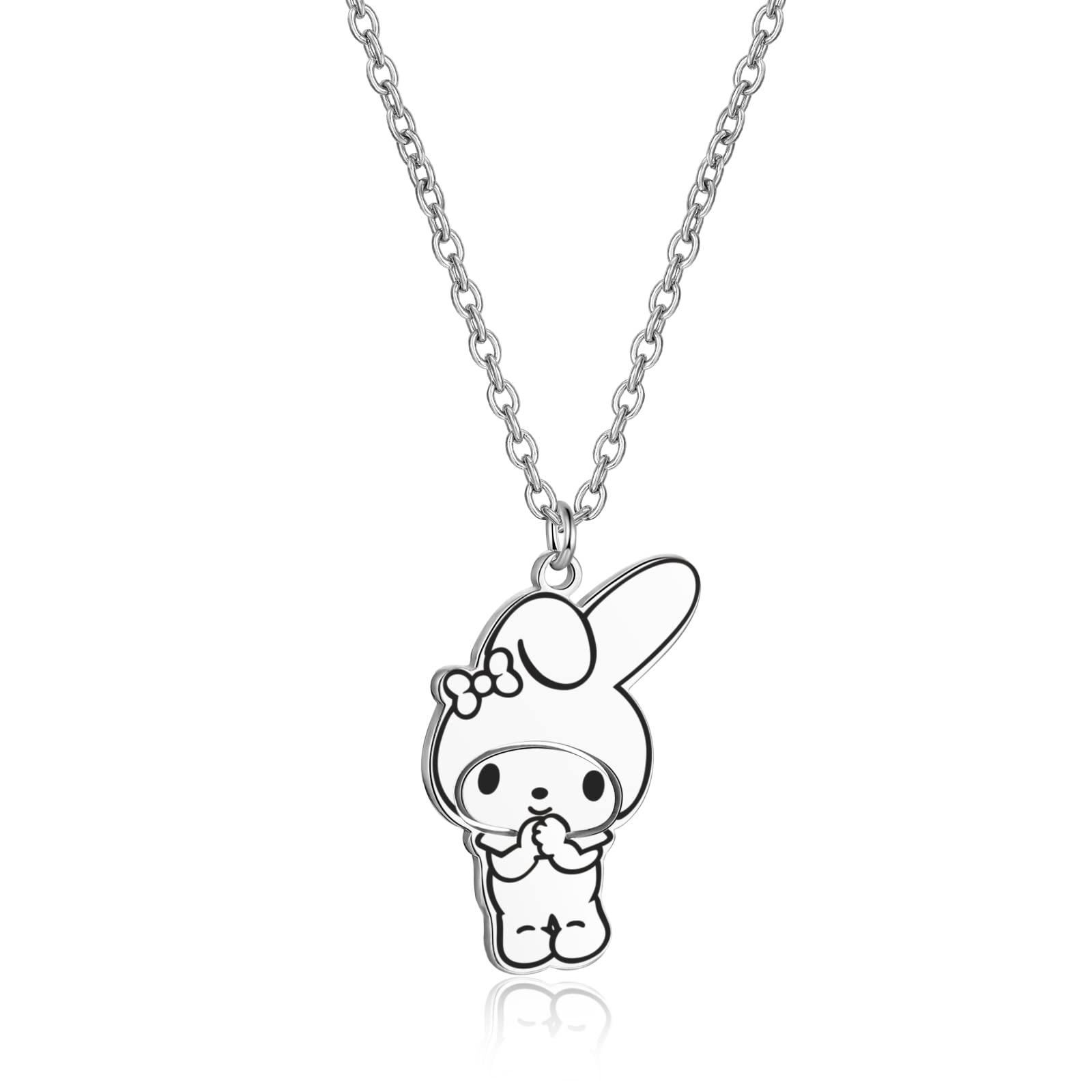 IDesign Kawaii BFF Couples Necklace Y2k Mutual Attraction Relationship Matching Friendship His Hers Best Friend Gift Stainless Steel