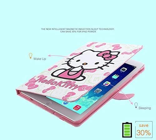 iPad Mini 6 Case 8.3 Inch 2021 iPad Mini 6th Generation Case, Hello Kitty Design Folio Style PU Leather Hard Case for 2021 iPad Mini 8.3" 6th Gen A2567 A2568 A2569 Pink (Pink)
