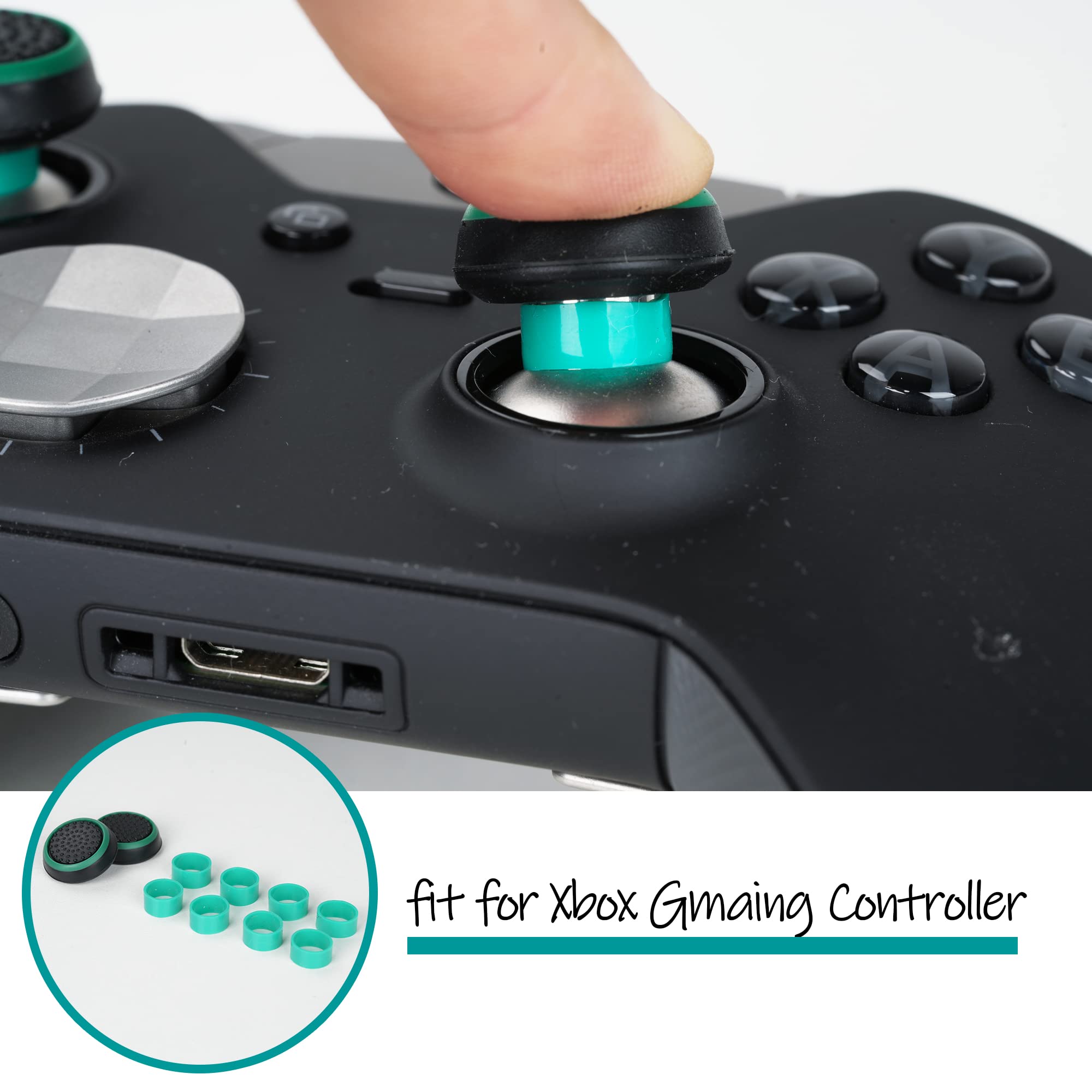 Joystick Protectors and Thumb Grip Caps for Steam Deck - Include 30 Silicone Joystick Protectors + 6 Thumb Grip Caps for Steam Deck