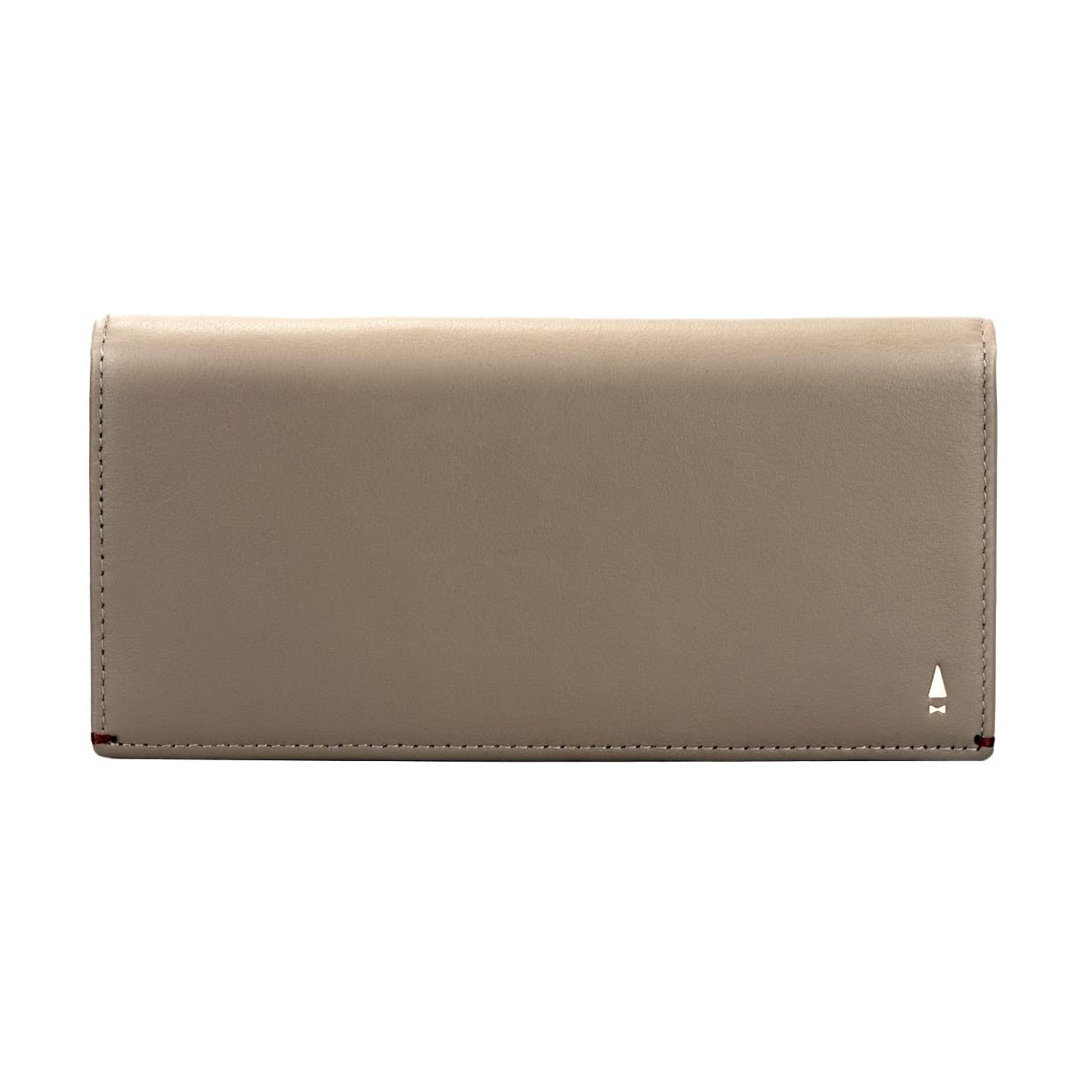 Gnome & Bow Gulliver Cash Coin Long Wallet Women Men (100% Genuine USA Nappa Leather/RFID Blocking) (Taupe Grey)