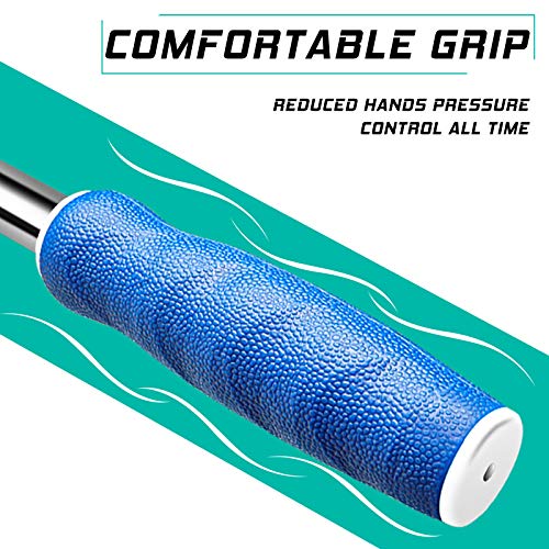 Golf Ball Retriever, Golf Ball Retriever Telescopic for Water with Spring Release-Ready Head, Ball Retriever Tool Golf with Locking Clip, Grabber Tool, Golf Accessories Golf Gift for Men(Blue, 6ft)