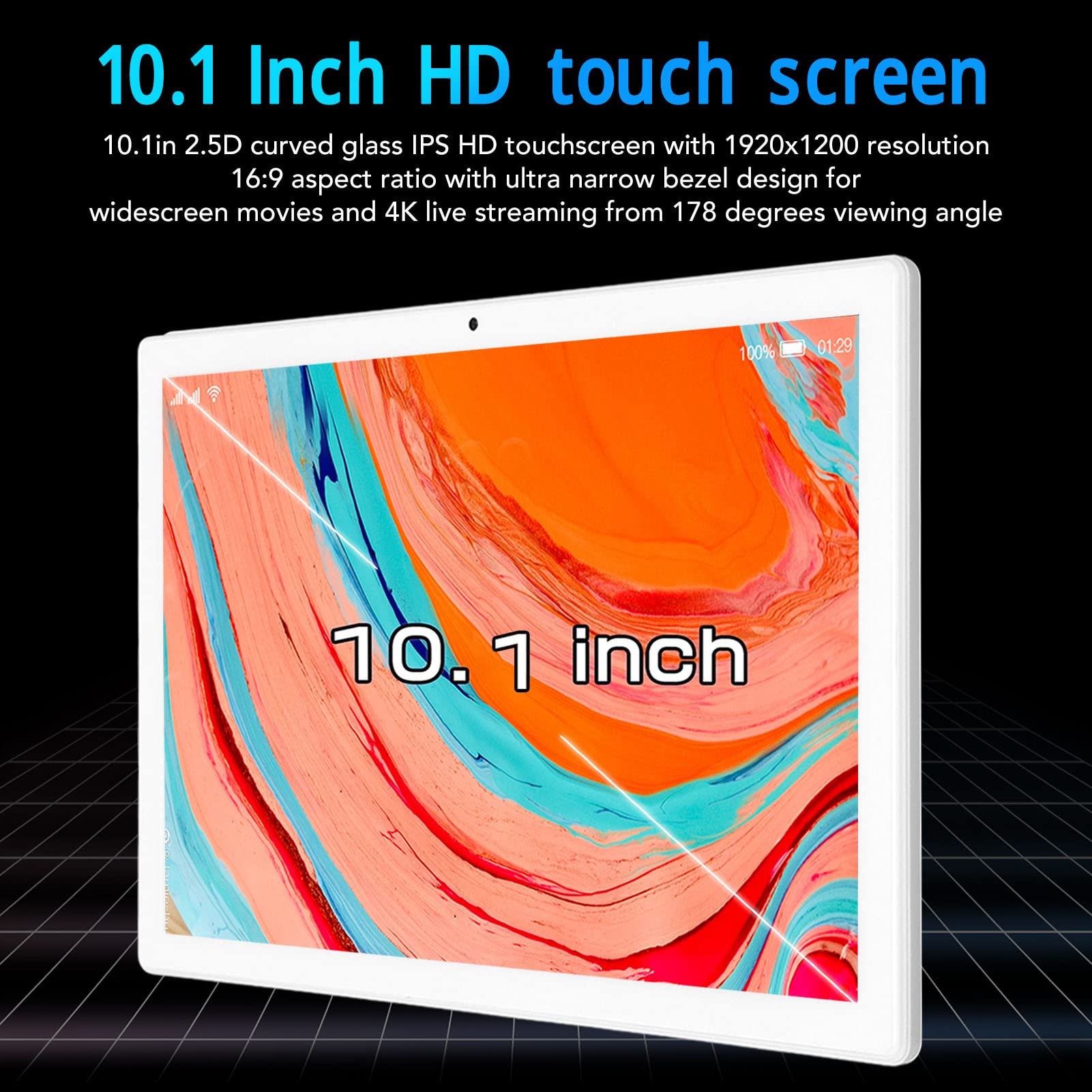 HEEPDD 2 in 1 Tablet, 8800mAh Rechargeable Battery 4GLTE 5G Dual WiFi Tablet PC 1920x1200 IPS Display 12GB RAM 256GB ROM (#1)