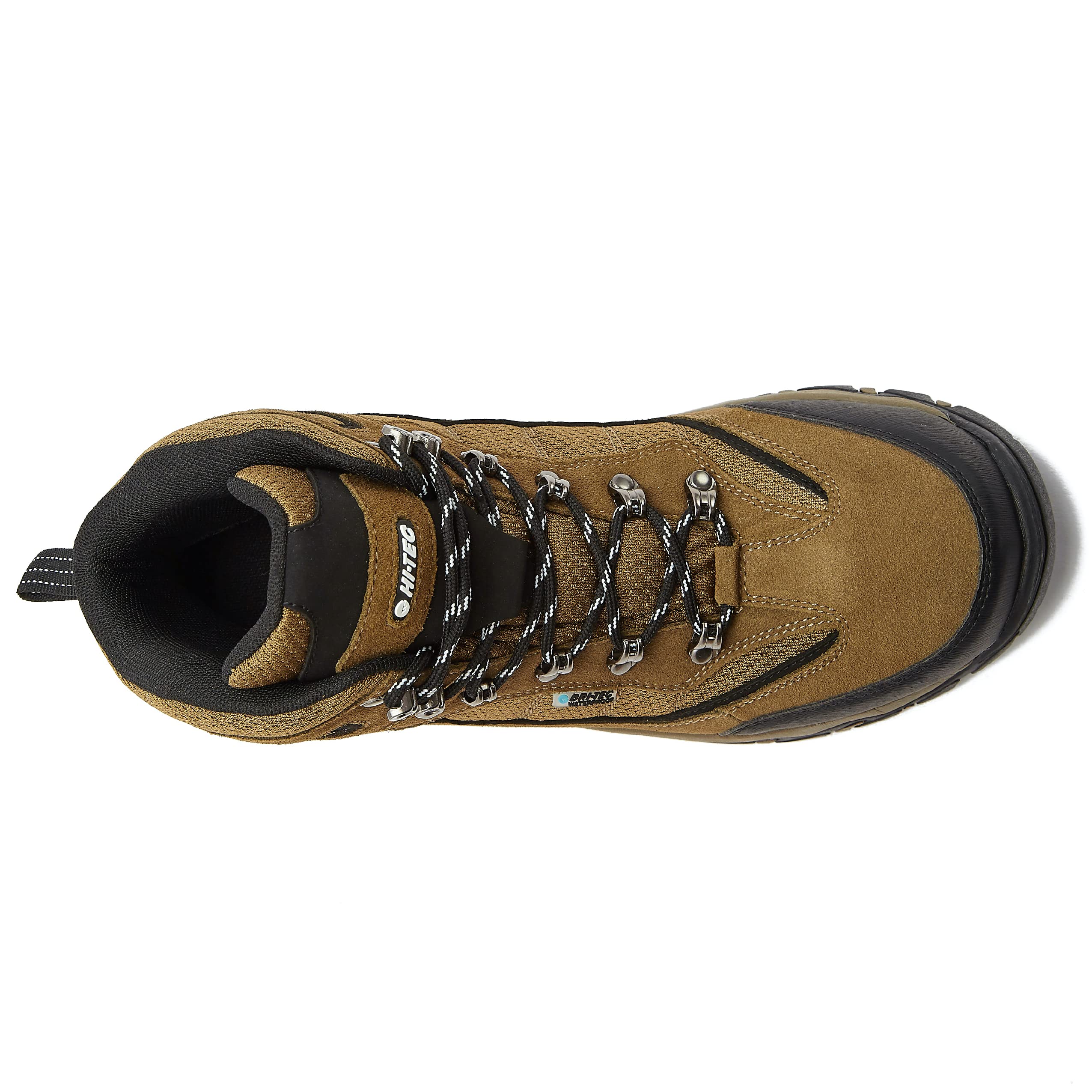 HI-TEC Skamania Mid WP Waterproof Men's Hiking Boots, New 2022 Model with High Performance Rubber Outsoles - Trail, Mountain and Backpacking Shoes - Dark Brown Tan, 9 Medium