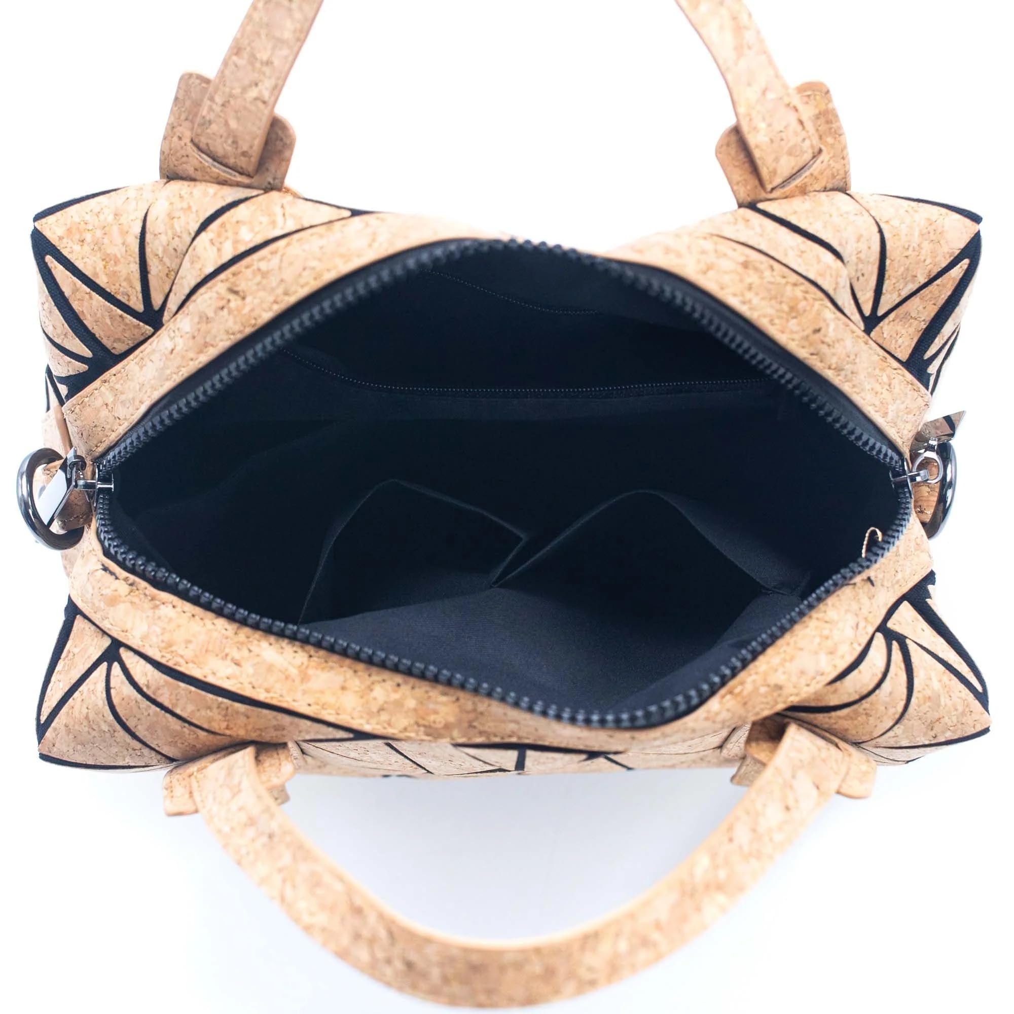 K KALISHKA'S STORE Geometric Cork Handbag for Women | Bag-2062