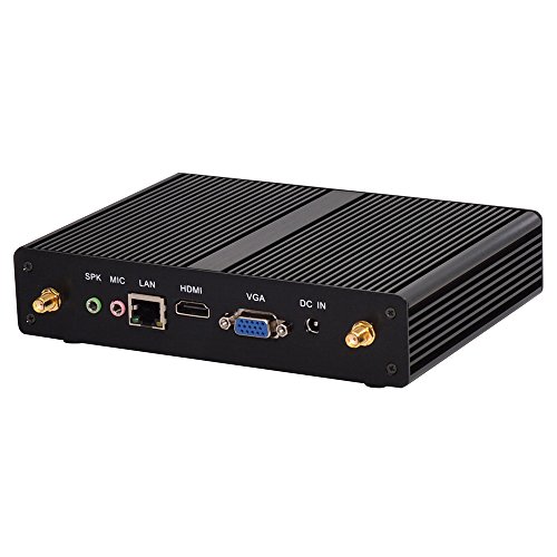 HUNSN Fanless Mini PC, Desktop Computer, HTPC, Kodi Box, Intel Pentium 3825U 3695U, Windows 11 or Linux Ubuntu, BM05, VGA, HDMI, LAN, 4 x USB3.0, 2 x USB2.0, 8G RAM, 256G SSD