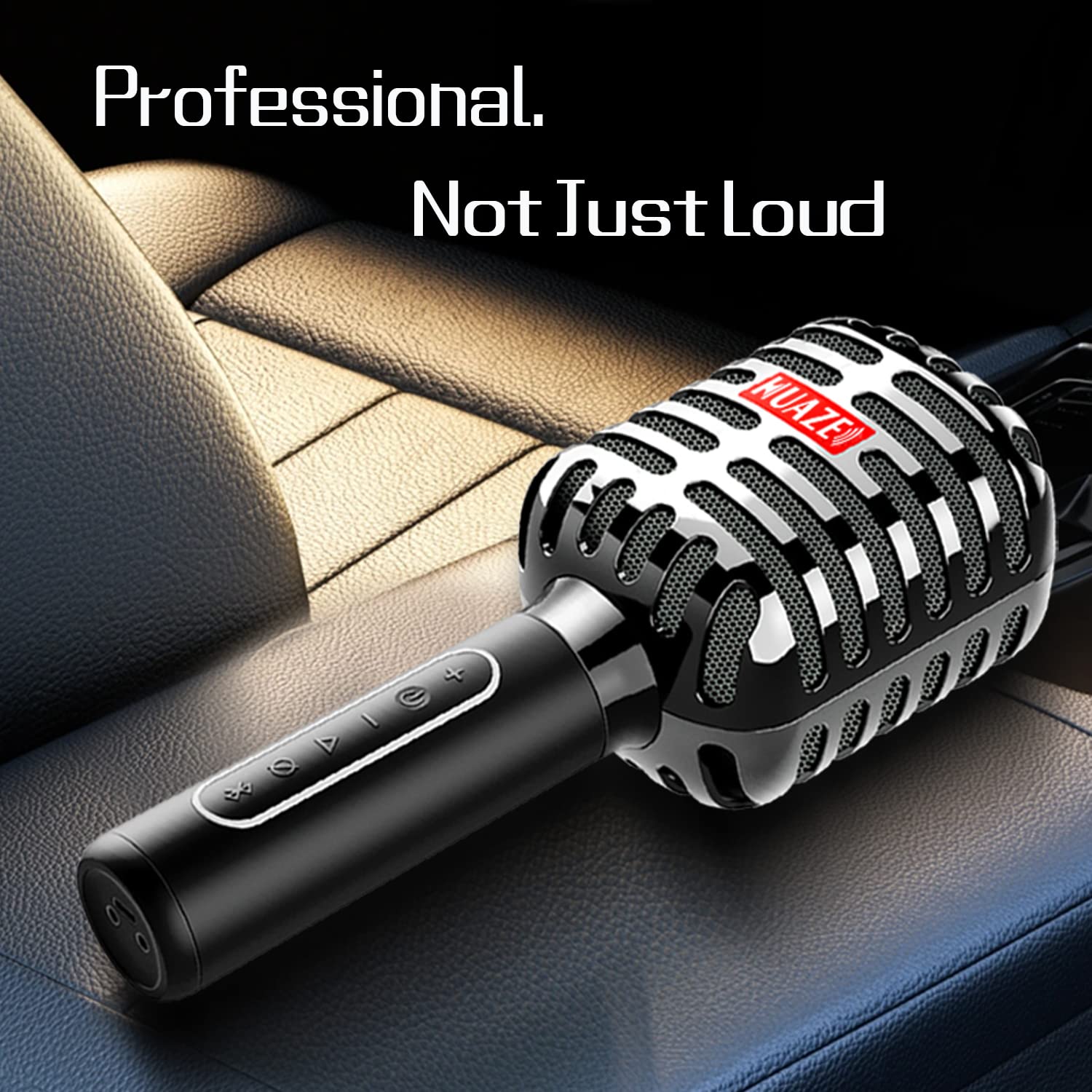 HUAZE Wireless Bluetooth Karaoke Microphone Portable Handheld Karaoke Singing Speaker Microphone Mini Karaoke Machine System for Kids and Adults Connected PC Devices Smart TV/All Smart Phones