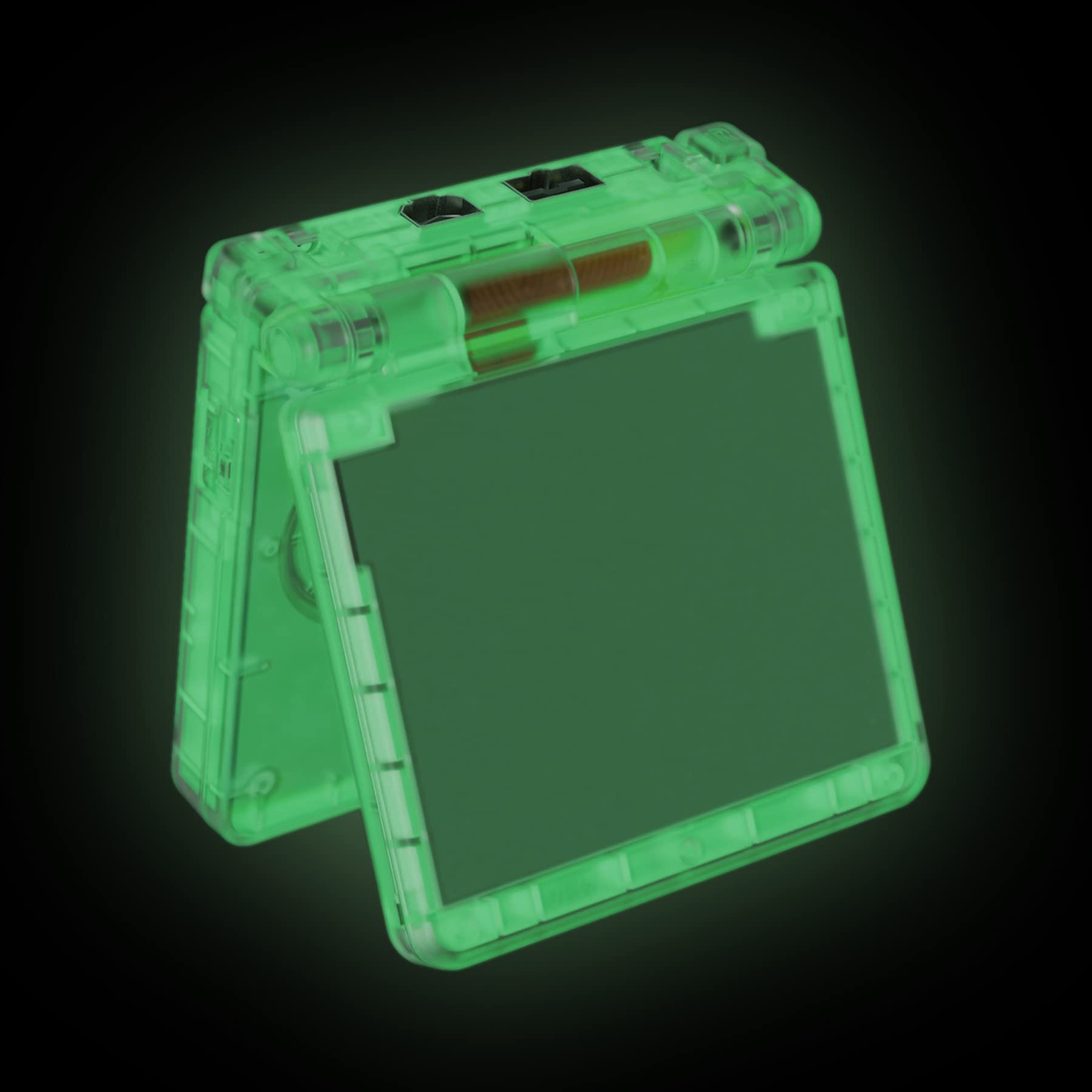 IPS Ready Upgraded eXtremeRate Glow in Dark - Green Custom Replacement Housing Shell for Gameboy Advance SP GBA SP β Compatible with Both IPS & Standard LCD β Console & Screen NOT Included