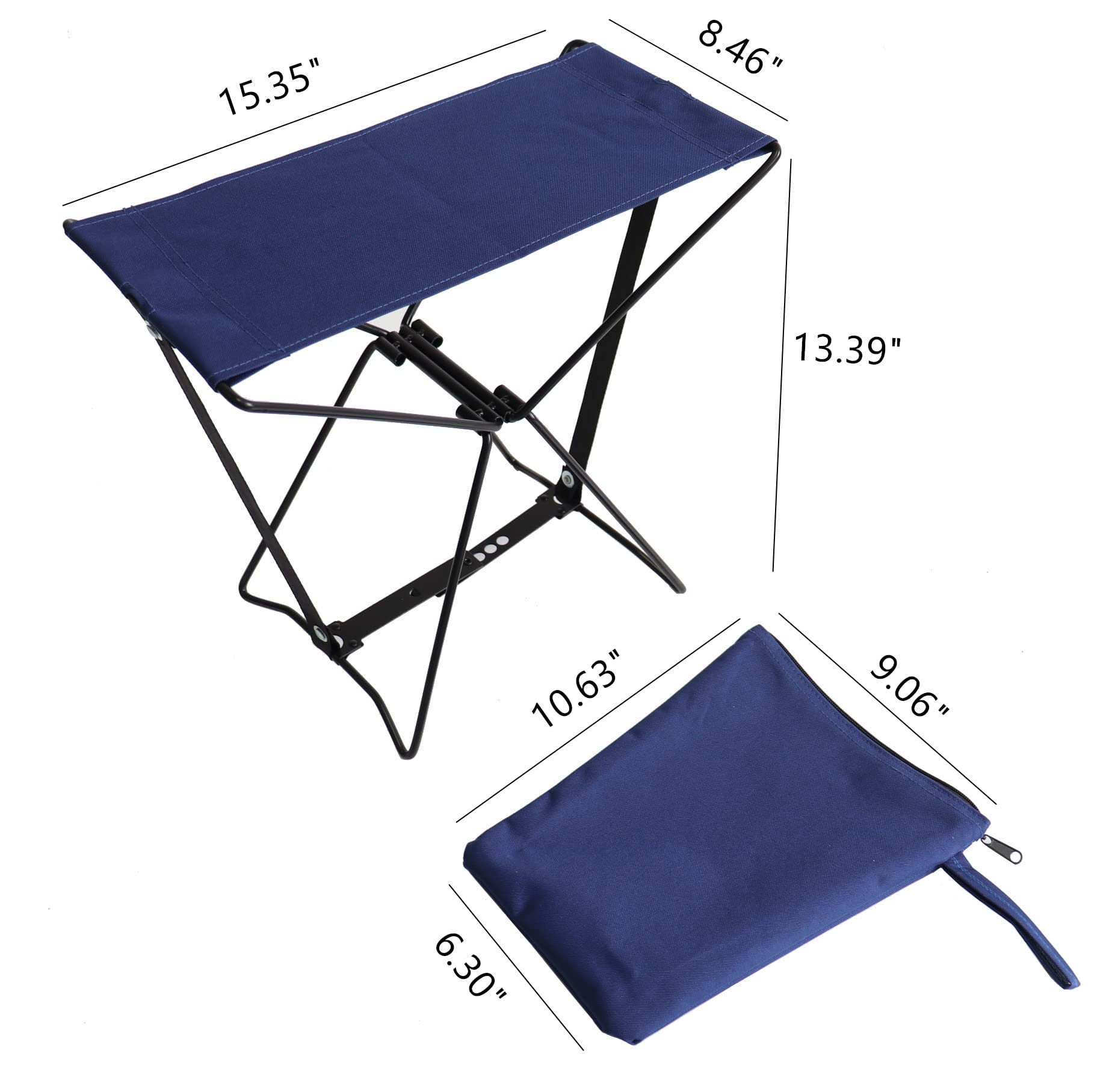 HPOCZ Camping Stool Light and Foldable Compact Chair with Carry Bag Stool for Kids and Adults