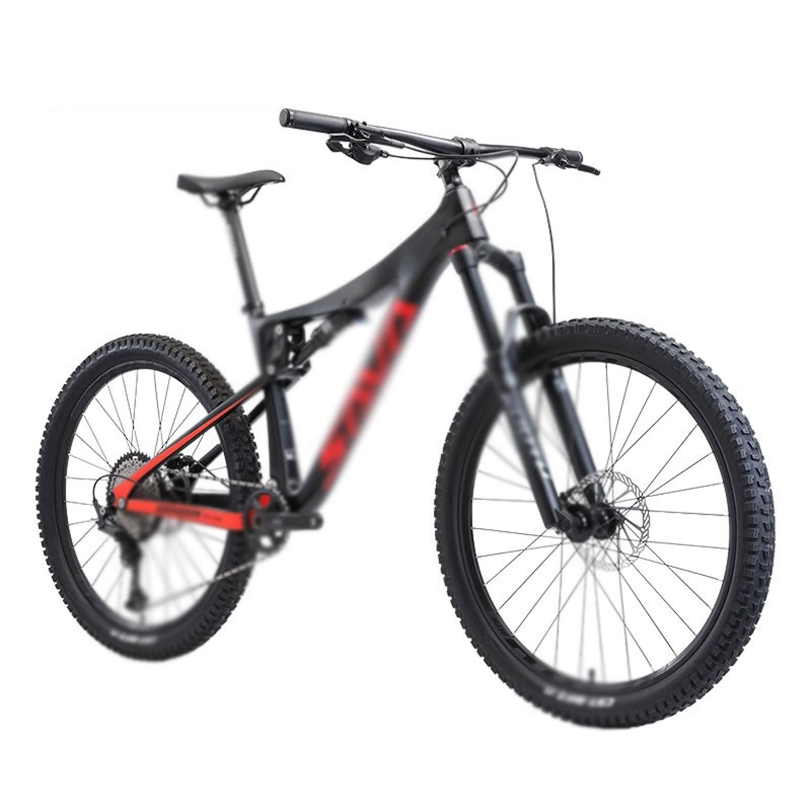 IEASEzxc Bicycle Mountain Bike Carbon Frame Mountain Bike with Dual Double Suspension Soft Tail MTB