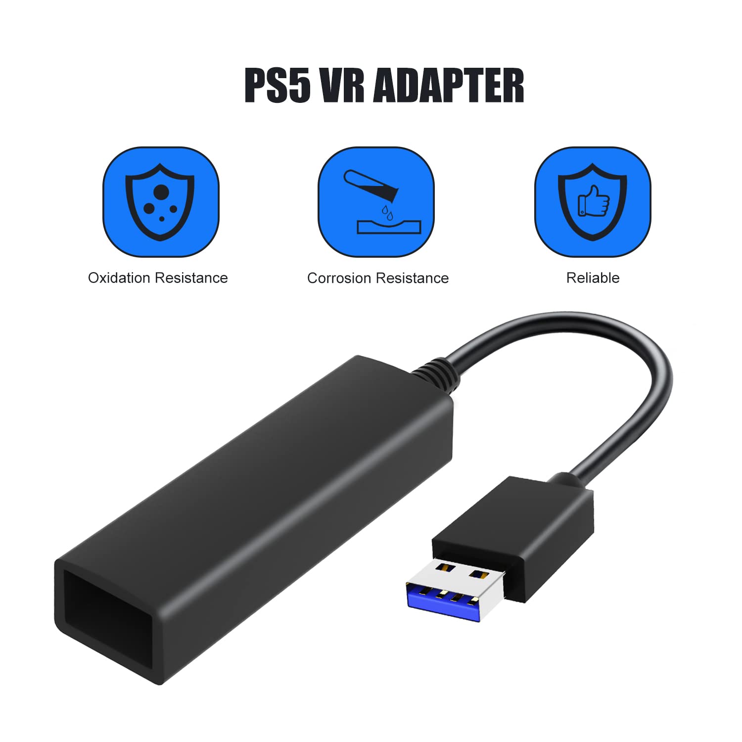 IQIKU PS5 VR Adapter, PS4 VR Camera Adapter for PS5