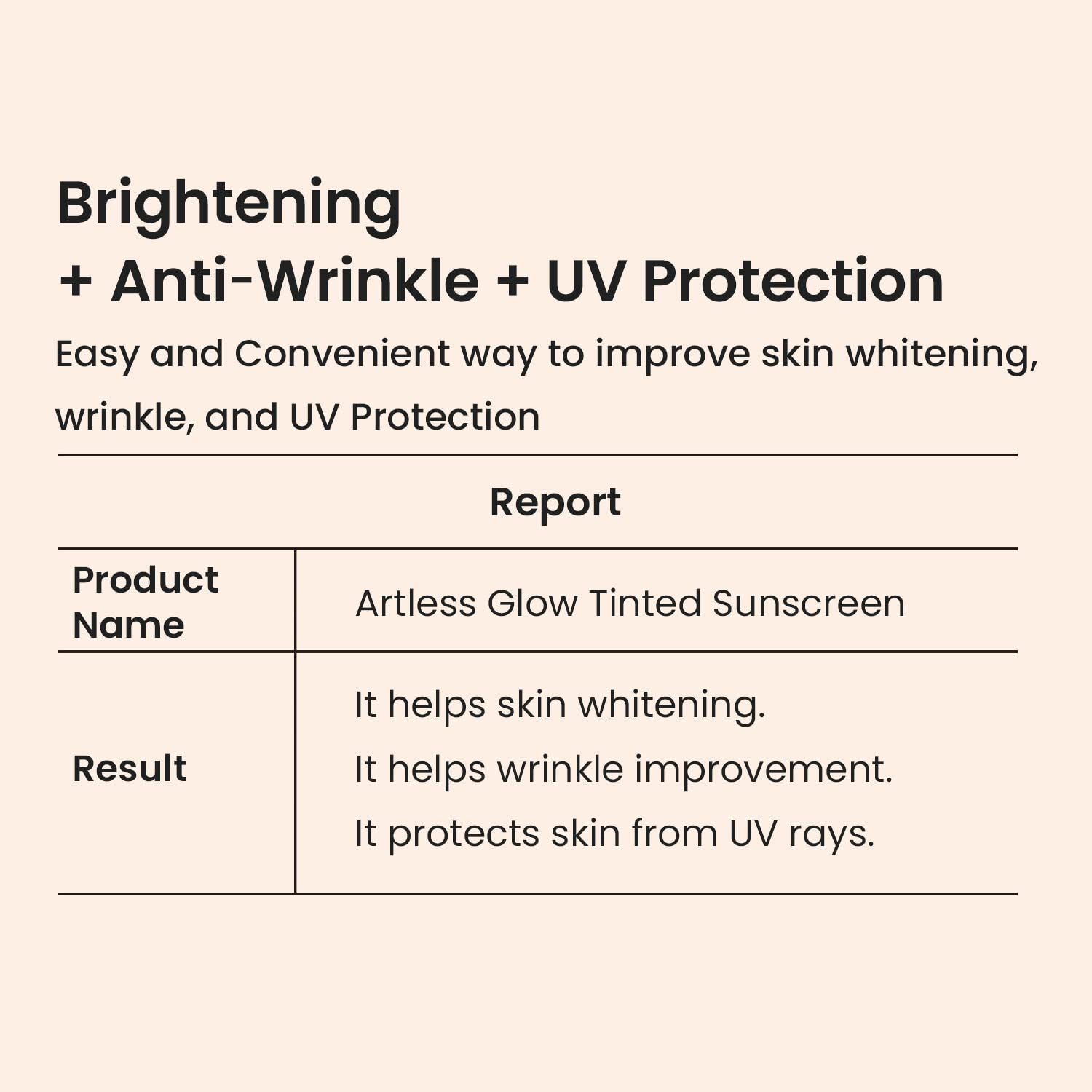 heimish Artless Glow Tinted Sunscreen Shine Beige SPF50+ PA+++ | natural tone correction, glowing, moisturizing, sun protect