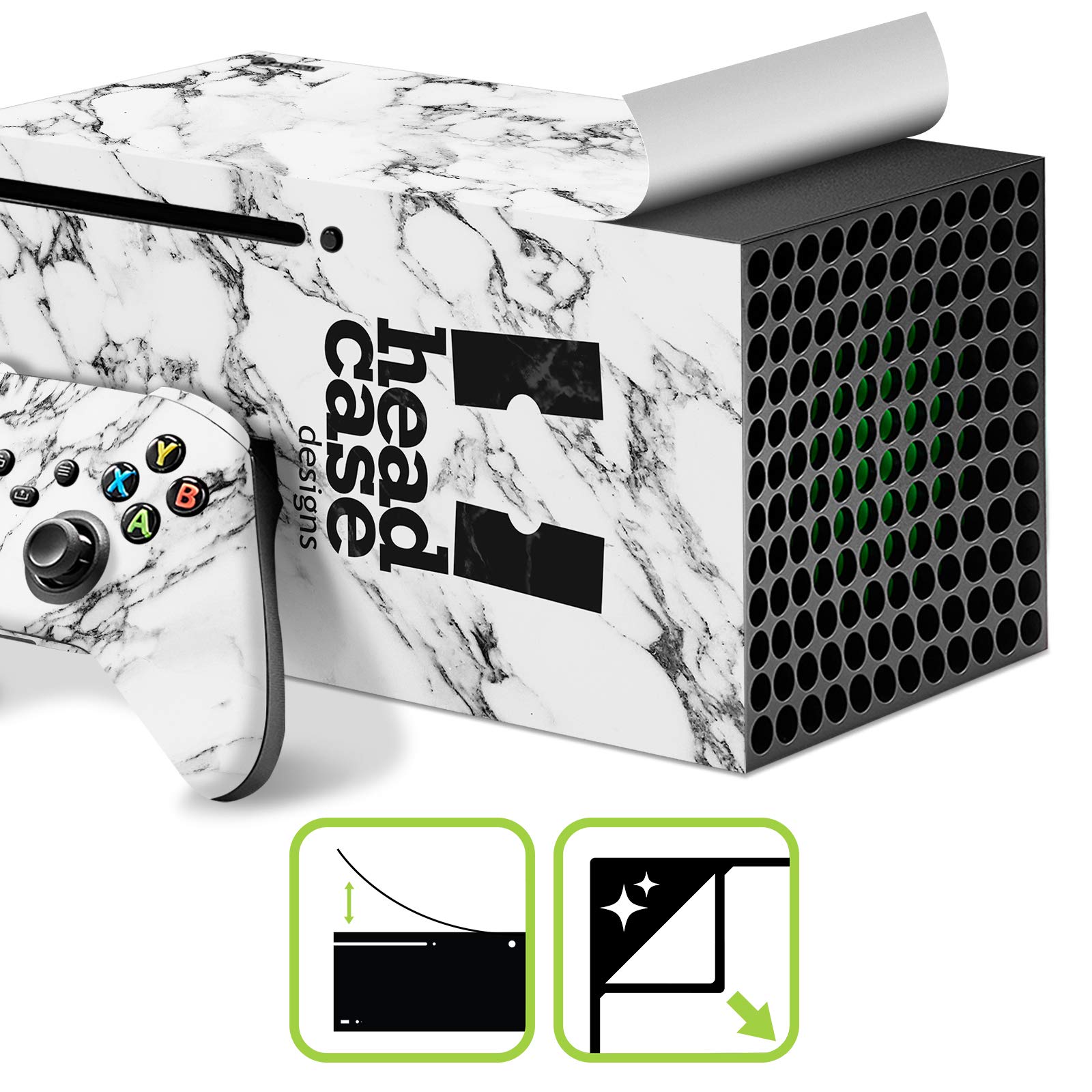 Head Case Designs Officially Licensed Alyn Spiller Aqua Art Mix Matte Vinyl Sticker Gaming Skin Case Cover Compatible With Xbox One S / X Controller