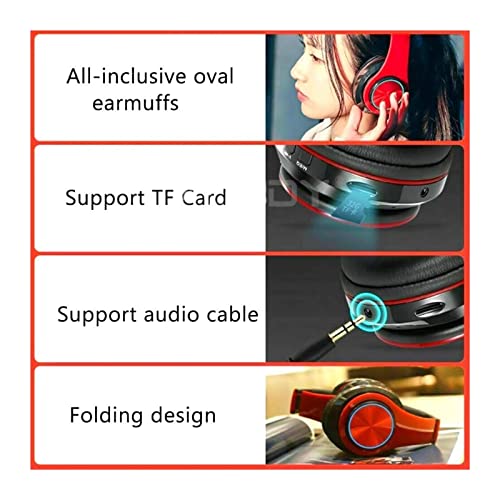 KIFAS Single Ear Bluetooth Headsets Headset for Gaming Consoles Surround Sound Stereo Wireless Headset USB Electronics (Color : Black1, Size : 1)