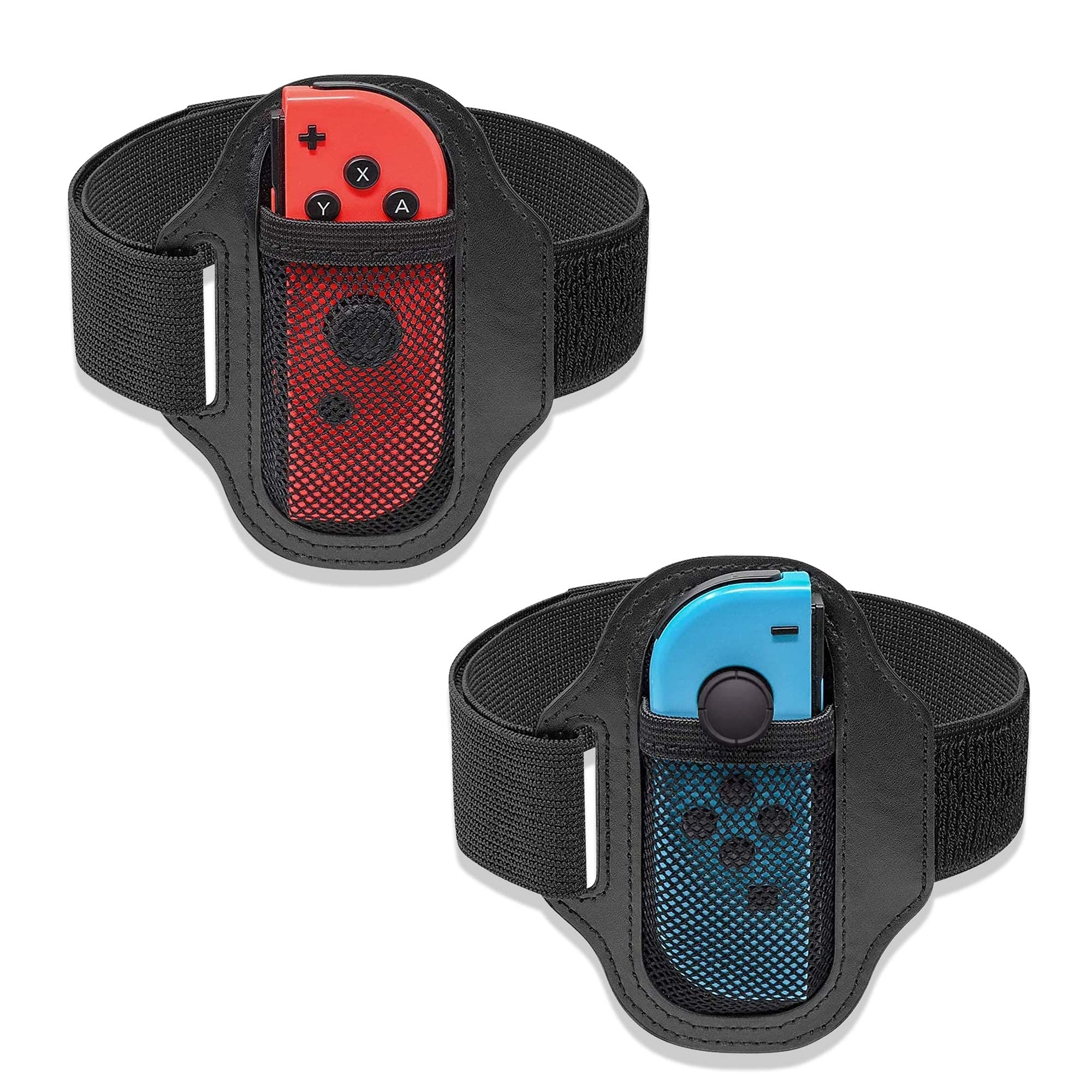 Leg Strap Compatible with Nintendo Switch Sports Play Soccer/Switch Ring Fit Adventure, for Joy Cons Switch Oled Model Controller Game Accessories,Adjustable Elastic Strap,Two Size for Adults & Children