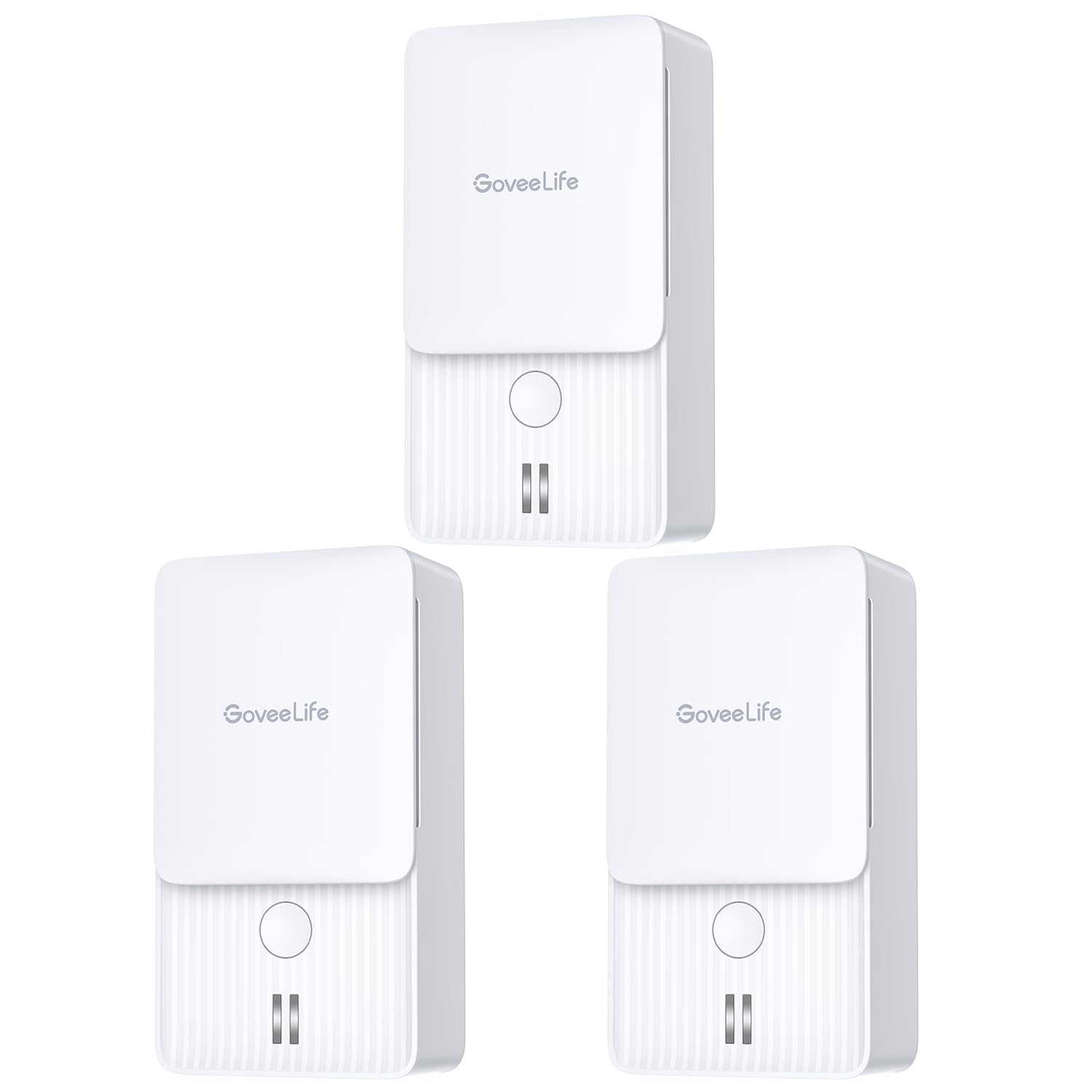 GoveeLife Water Leak Detectors 3 Pack, 100dB Adjustable Audio Alarm and Leak and Drip Alerts, Detector for Home, Bedrooms, Basement, Warehouse, Cabin/RV
