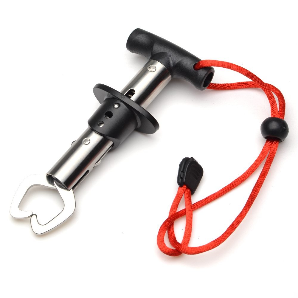 GOOACTION Fish Lip Grabber Gripper Tool Lure Fishing Tool Stainless Steel Fish Holder Portable Fish Control Gear Accessories