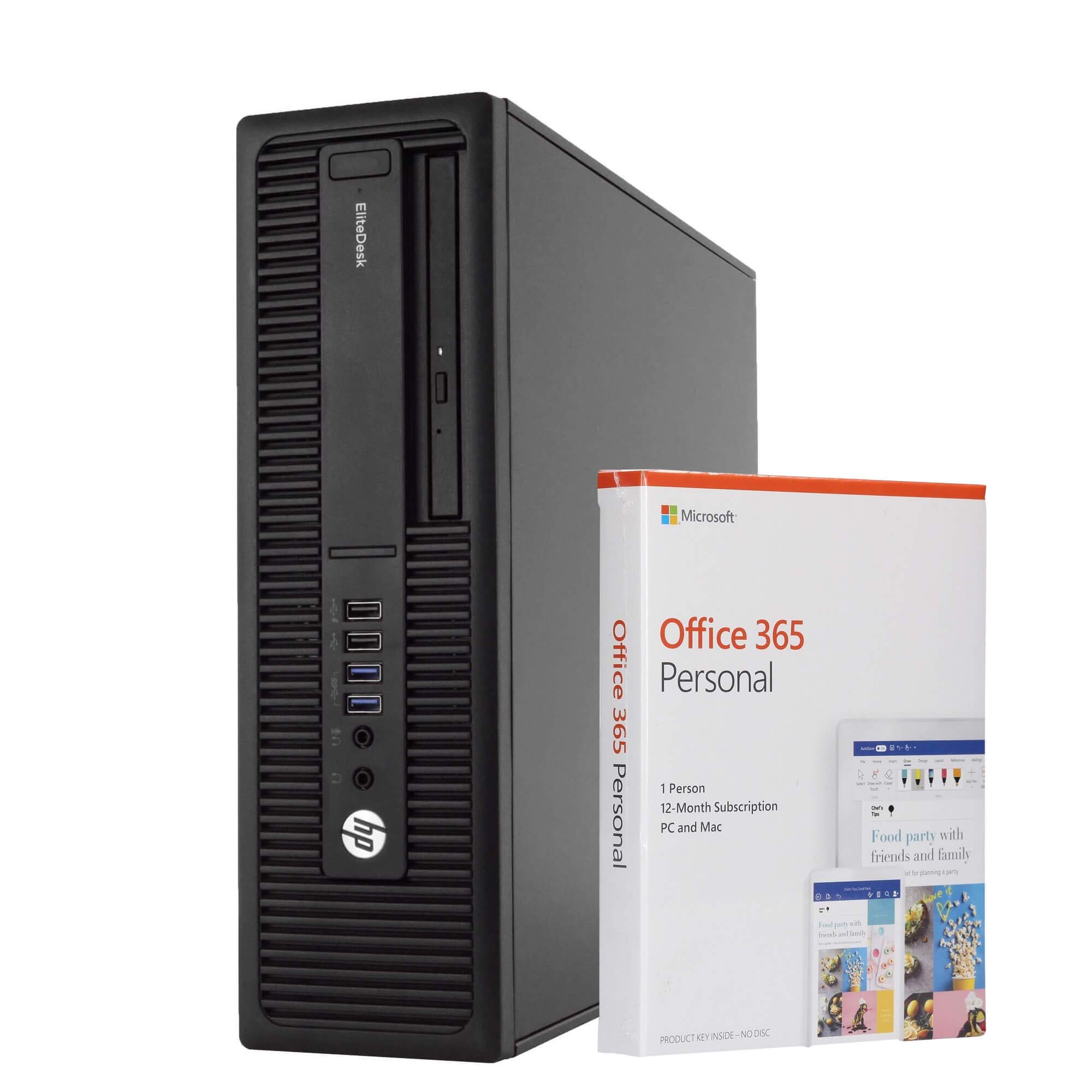 HP EliteDesk 800G2 Desktop Computer PC, 8GB RAM, 512GB SSD Hard Drive, Windows 10 Professional 64 Bit (Renewed)
