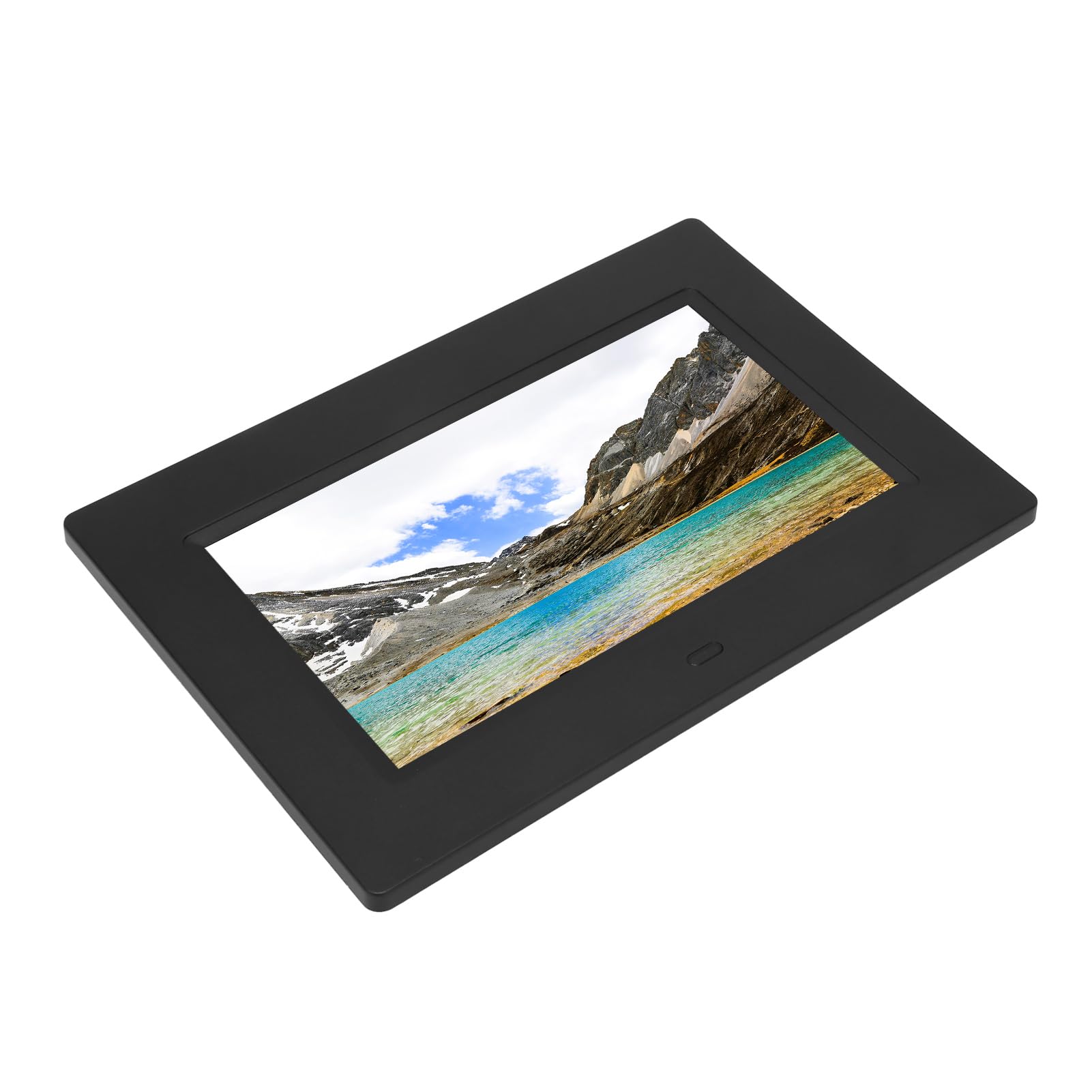 HD Digital Photo Frame, Slideshow 7 Inch IPS Screen Support USB 100β240V Electronic Album with Remote Control for Wedding Party (US Plug)