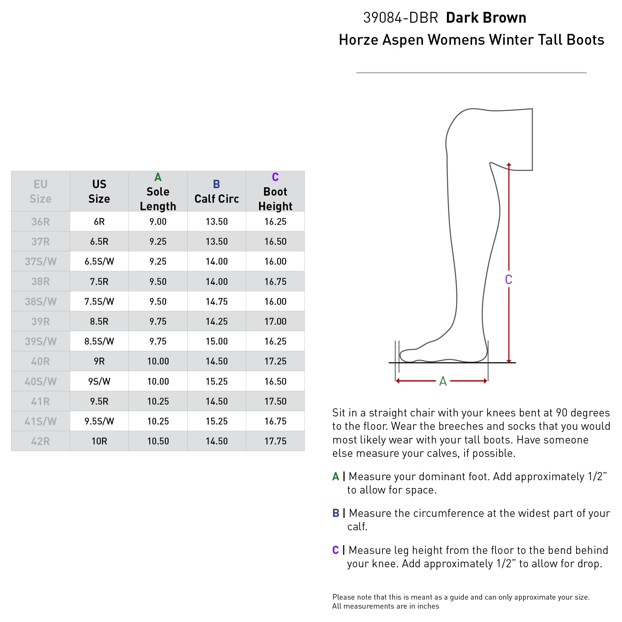 HORZE Aspen Women's Winter Tall Boots