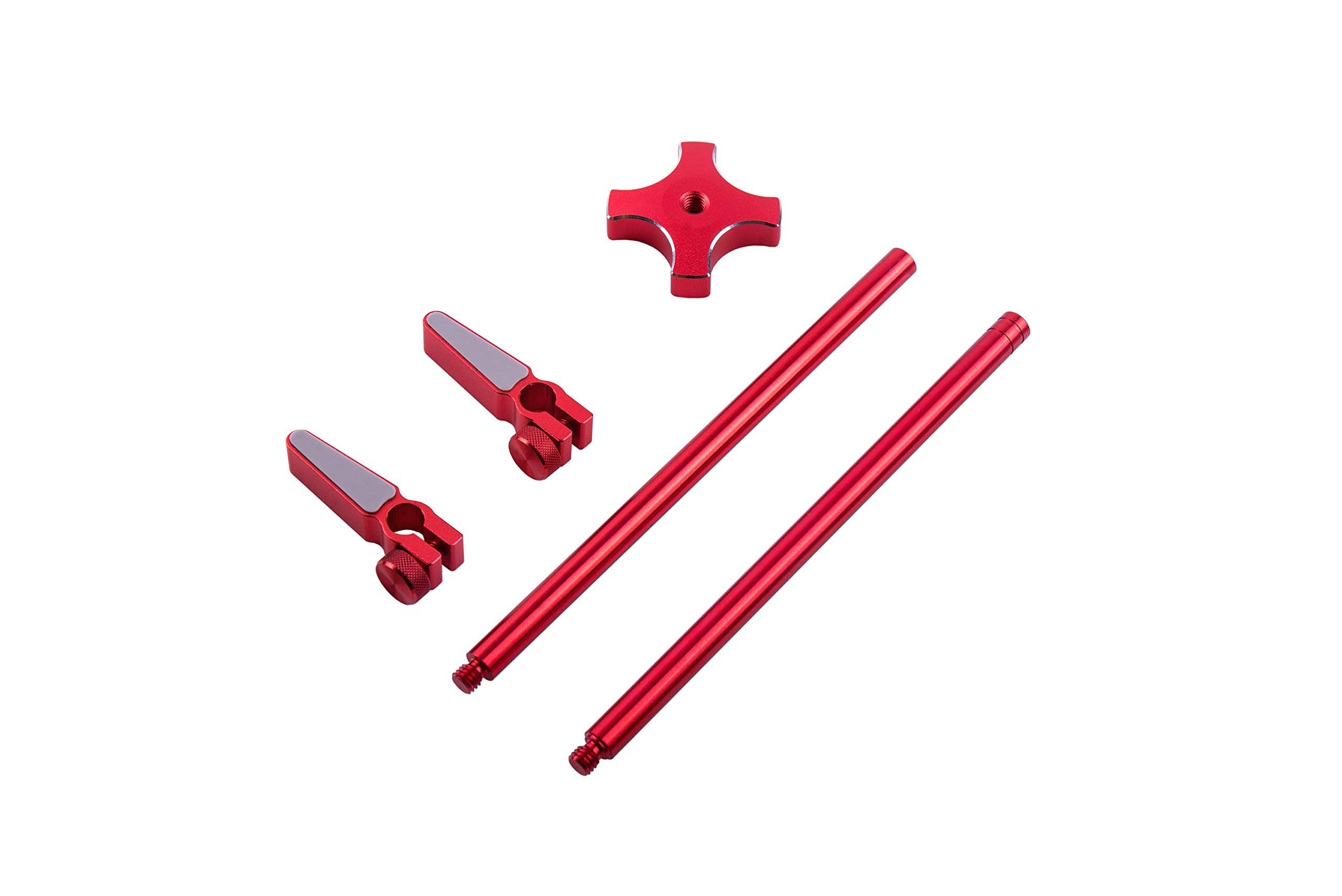 Graphics Card GPU Brace Support,Video Card Sag Holder/Holster/Bracket,Anodized Aerospace Aluminum,Single or Dual Slot Cards (Red)