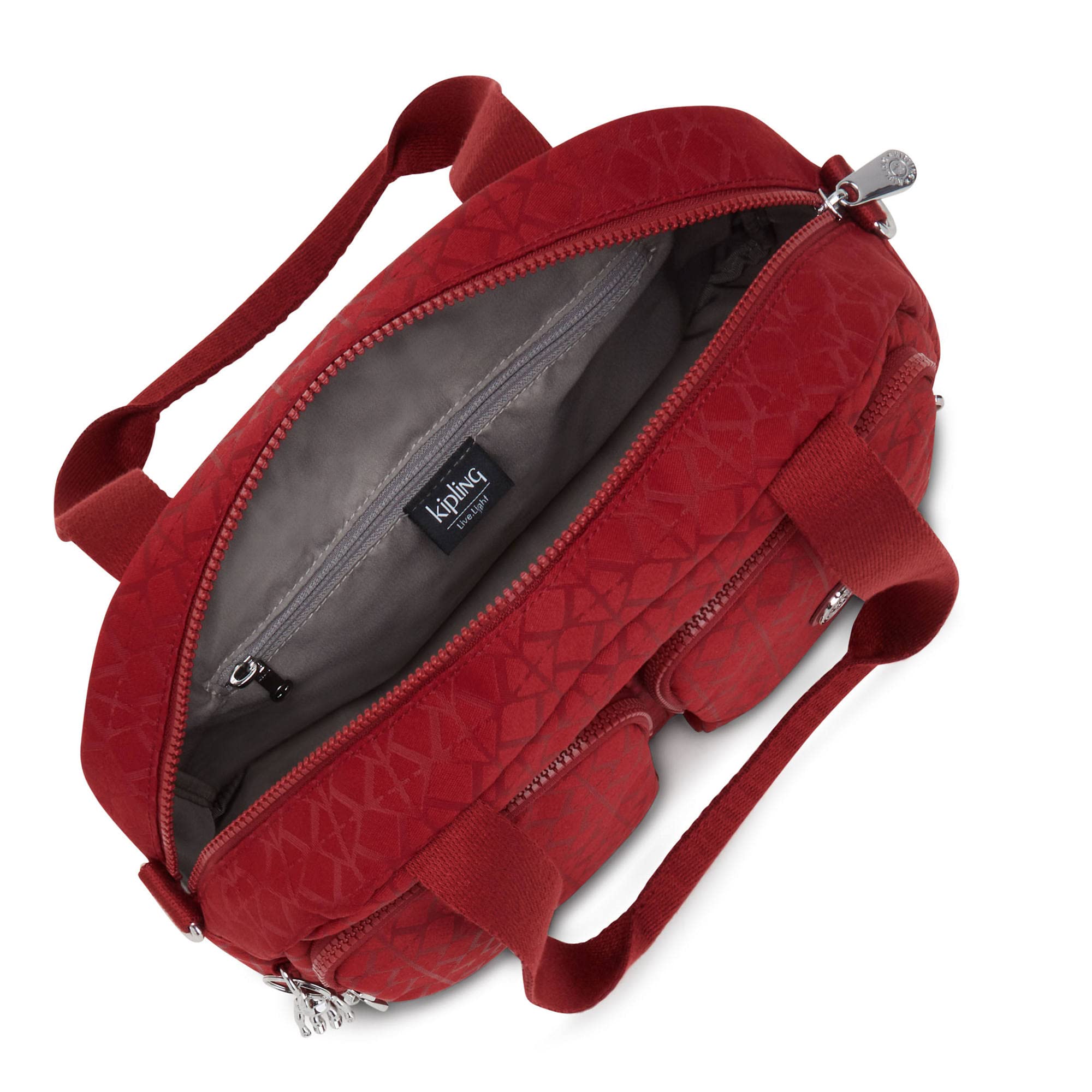 Kipling Cool Defea Shoulder Bag Signature Red