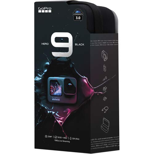 GoPro HERO9 Hero 9 Black Action Camera with The Starter Accessory Bundle - includes: 2X Spare Rechargeable Li-Ion Batteries + Underwater Housing & Much More