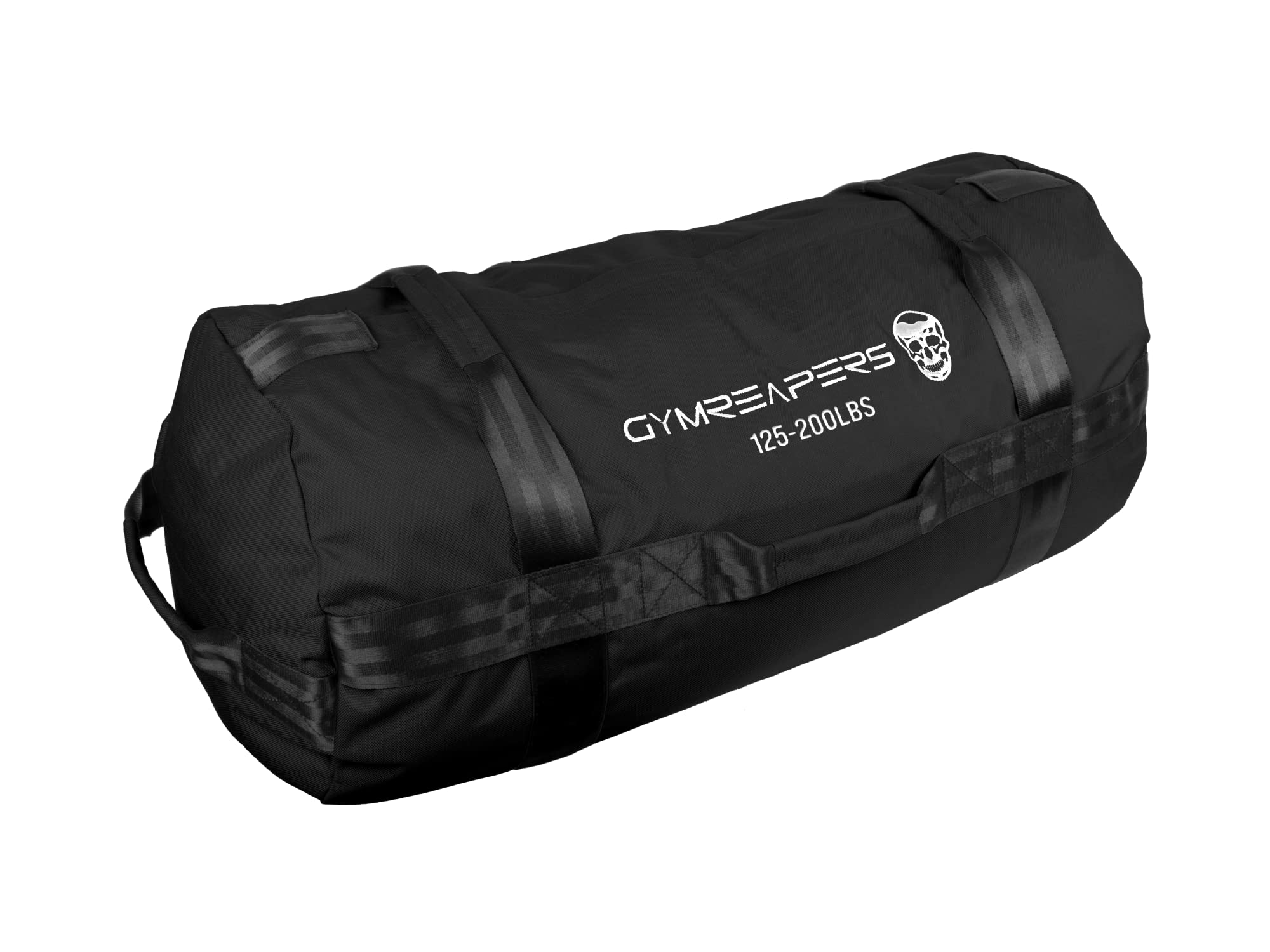 Gymreapers Strength Training Sandbags - Heavy Duty Workout Equipment for Home Training, Cross Training, Military Conditioning & Exercises (Black, 50-125 lbs)
