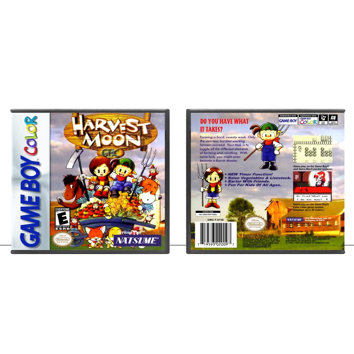 Harvest Moon GBC | (GBC) Game Boy Color - Game Case Only - No Game