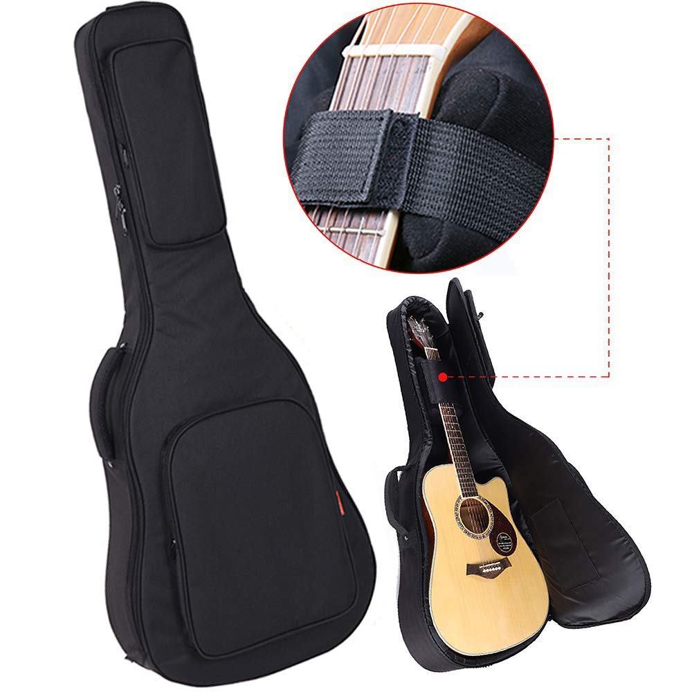 GLEAM Guitar Bag - Improved 0.5 inch Sponge Padding Guitar Case Gig Bag Fit 41 Inch Acoustic Guitar Waterproof