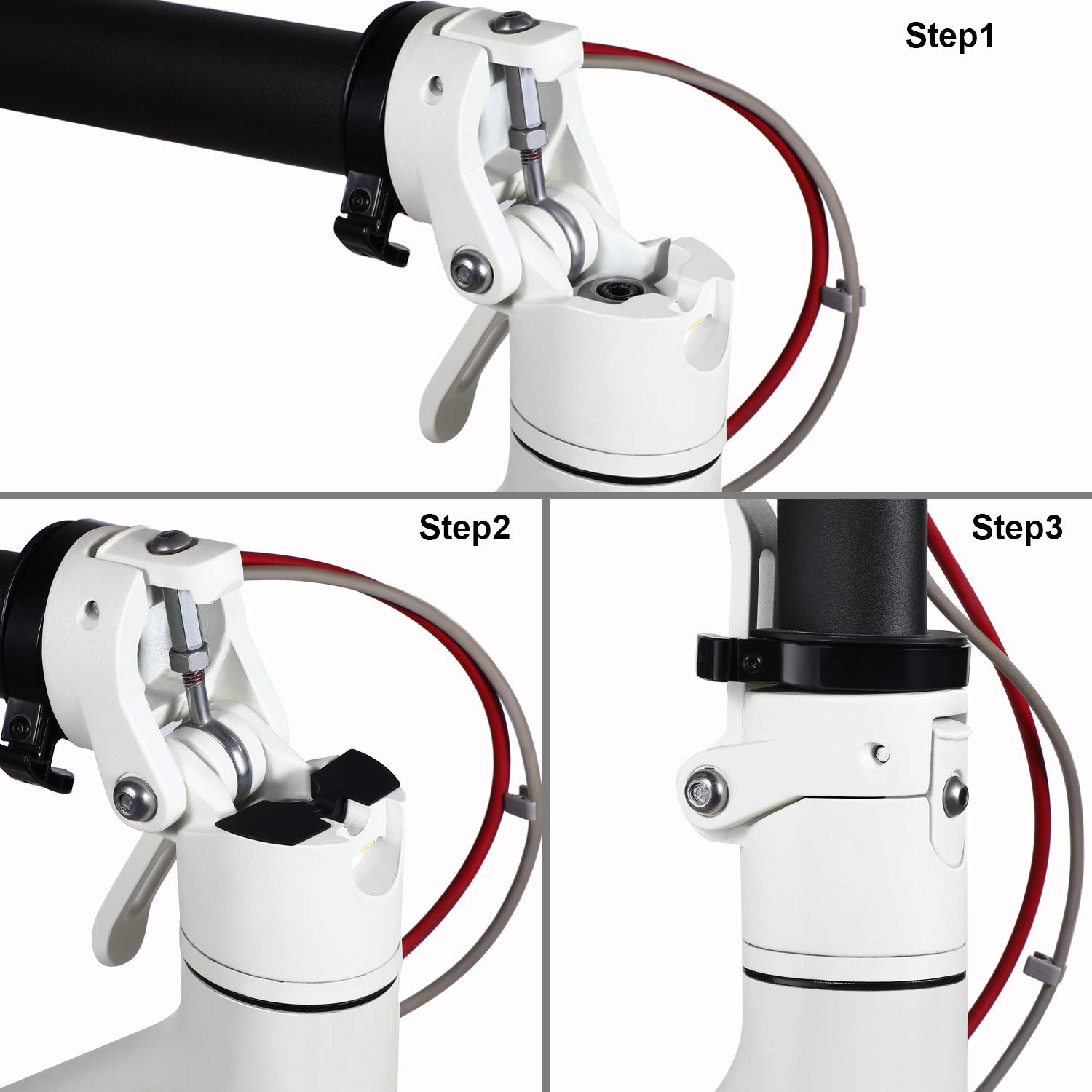 Gejoy 6 Piece Rubber Vibration Dampers Compatible with Xiaomi M365 Avoid Damping Rubber Electric Scooter Replacement Part Accessory