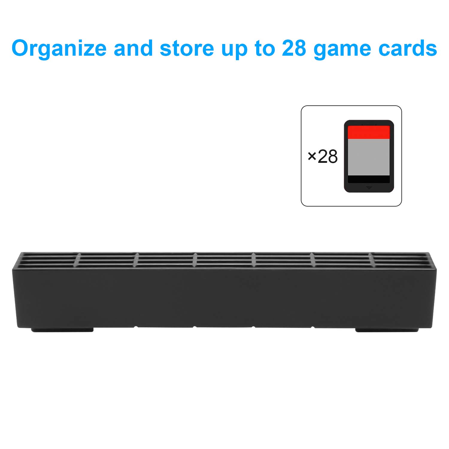 Game Card Storage with 28 Game Card Slots Card Holder Compatible with Switch OLED/Switch Game Console
