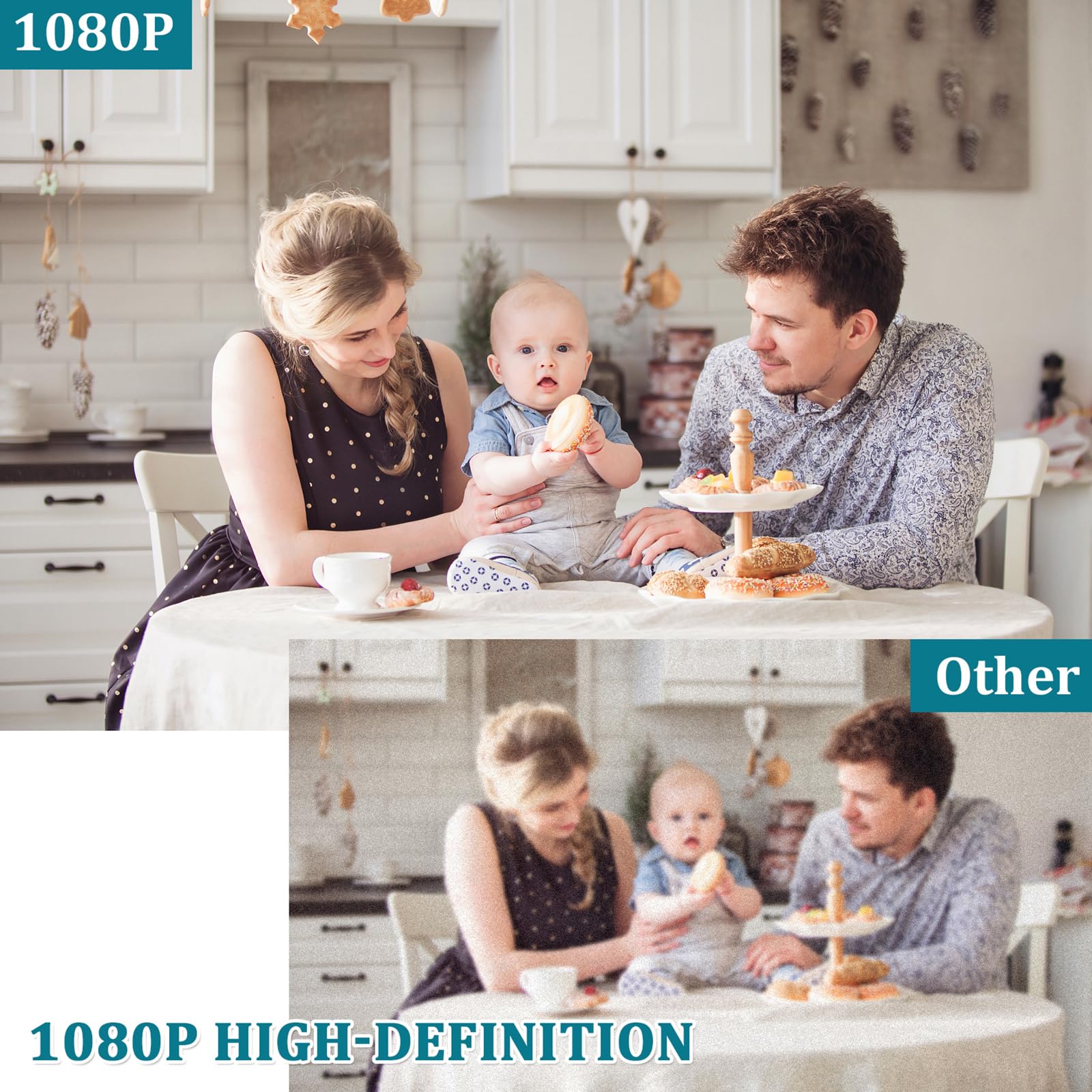 Hidden Camera Photo Frame, 1080P Spy Camera with WiFi Real-Time, Motion Detection Video Picture Frame Camera, Nanny Cam Mini Camera for Office Home Security