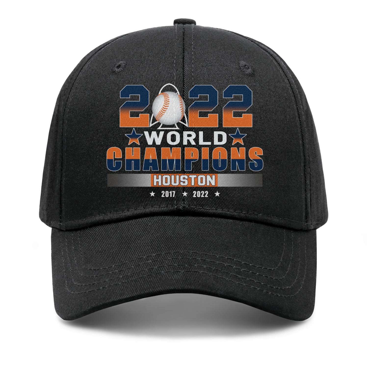 Houston Hat 2022 World Champs Hat Baseball Fans Cap Gift Adjustable