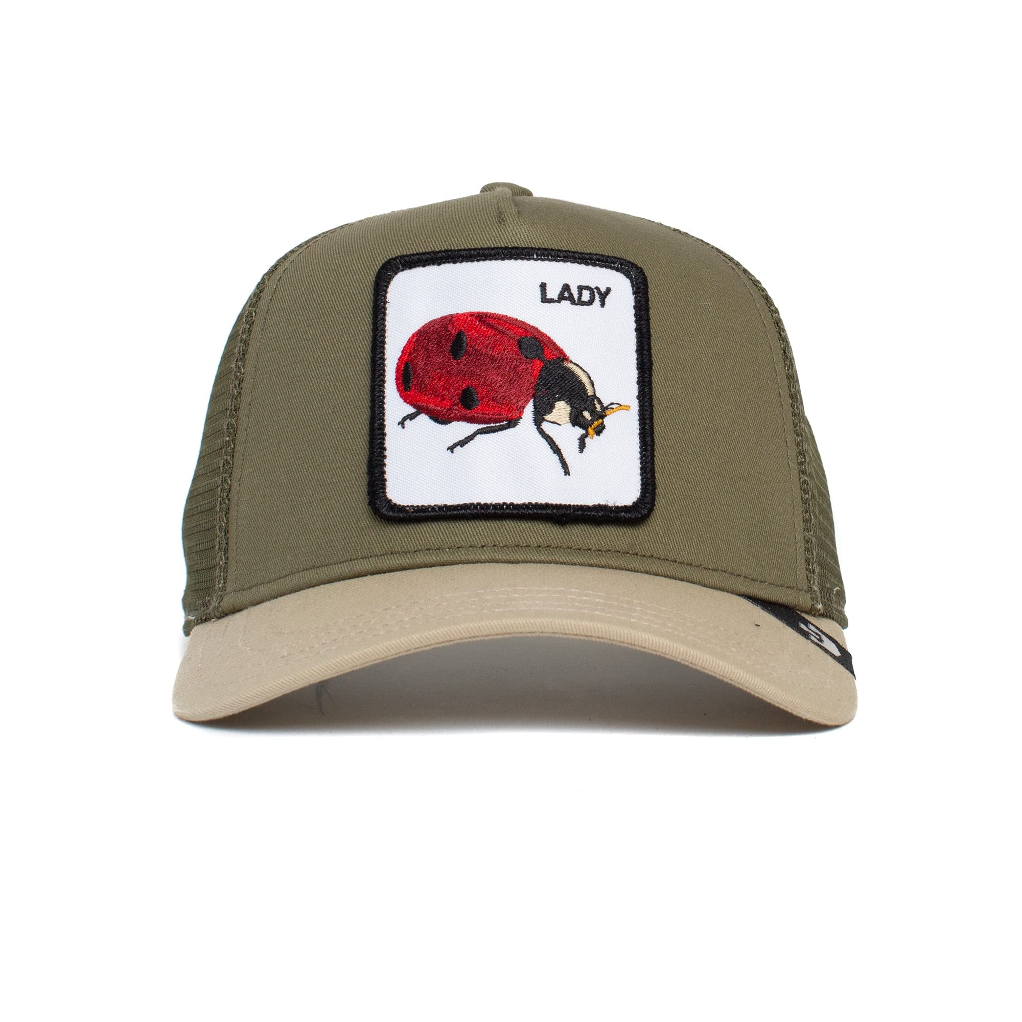 Goorin Bros. The Farm Unisex Baseball Trucker Hat, Olive (Spot), One Size