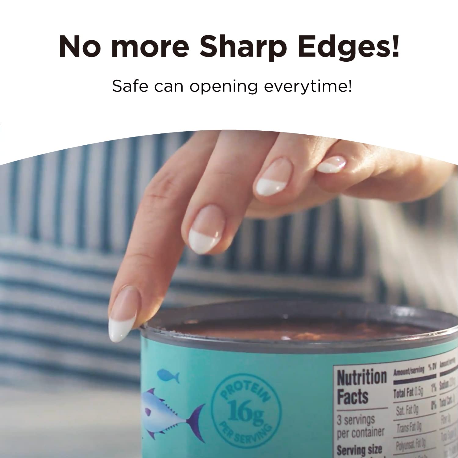 Kitchen Mama Mini Electric Can Opener Smooth Edge: Open Cans with A Simple Press of Button - Ultra-Compact, Mini-Sized Space Saver, Portable, Hands Free, Food-Safe, Battery Operated (White)