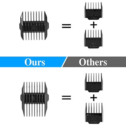 Hair Trimmer, Professional Cordless Hair Clipper Rechargeable Body Hair Removal Machine, Includes Length Guide Combs and Charging Adapter for Beginners Friendly Men