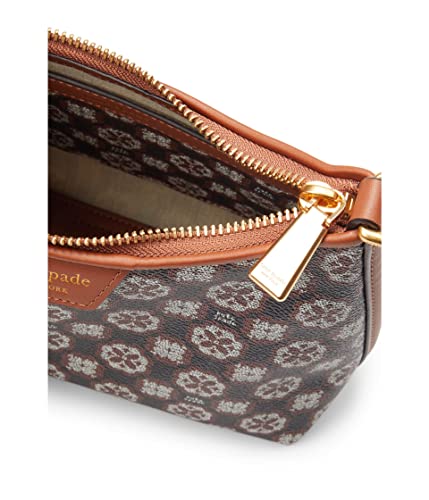 Kate Spade New York Spade Flower Monogram Coated Canvas Top Zip Crossbody Black Multi One Size