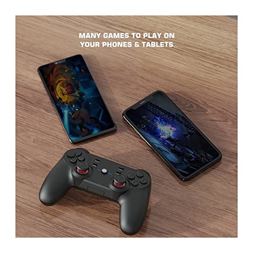 KONSEV Game Controller T3s Bluetooth 5.0 Wireless Gamepad Switch Game Controller Compatible with Nintendo Switch Android Smartphone Apple iPhone and PC Game Accessories