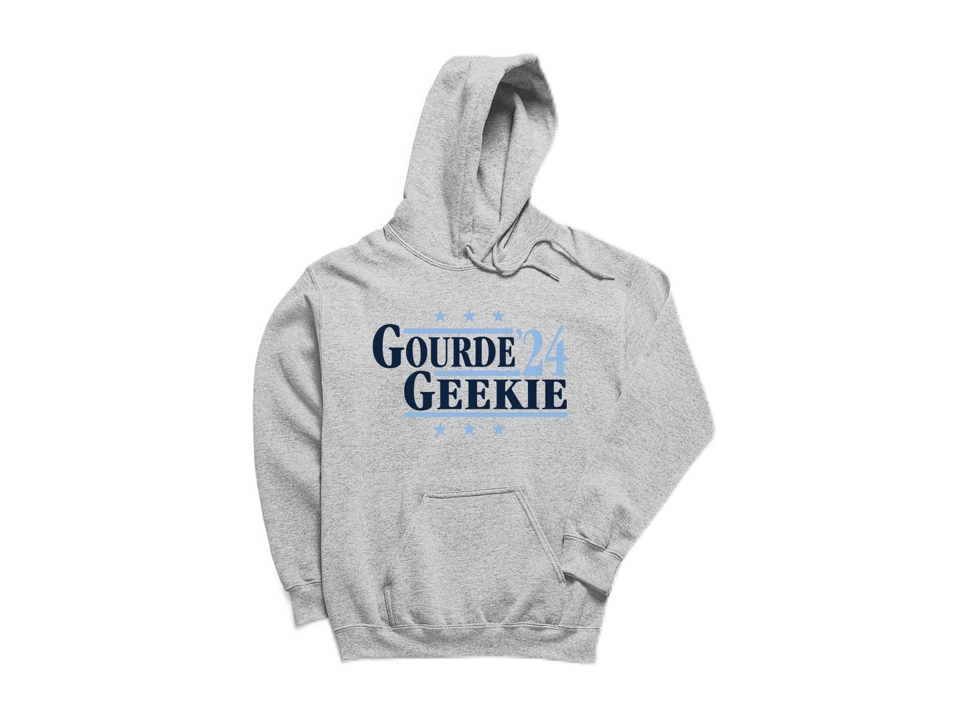 Gourde & Geekie '24 - Political Campaign Parody Hoodie - Grey - XXXL