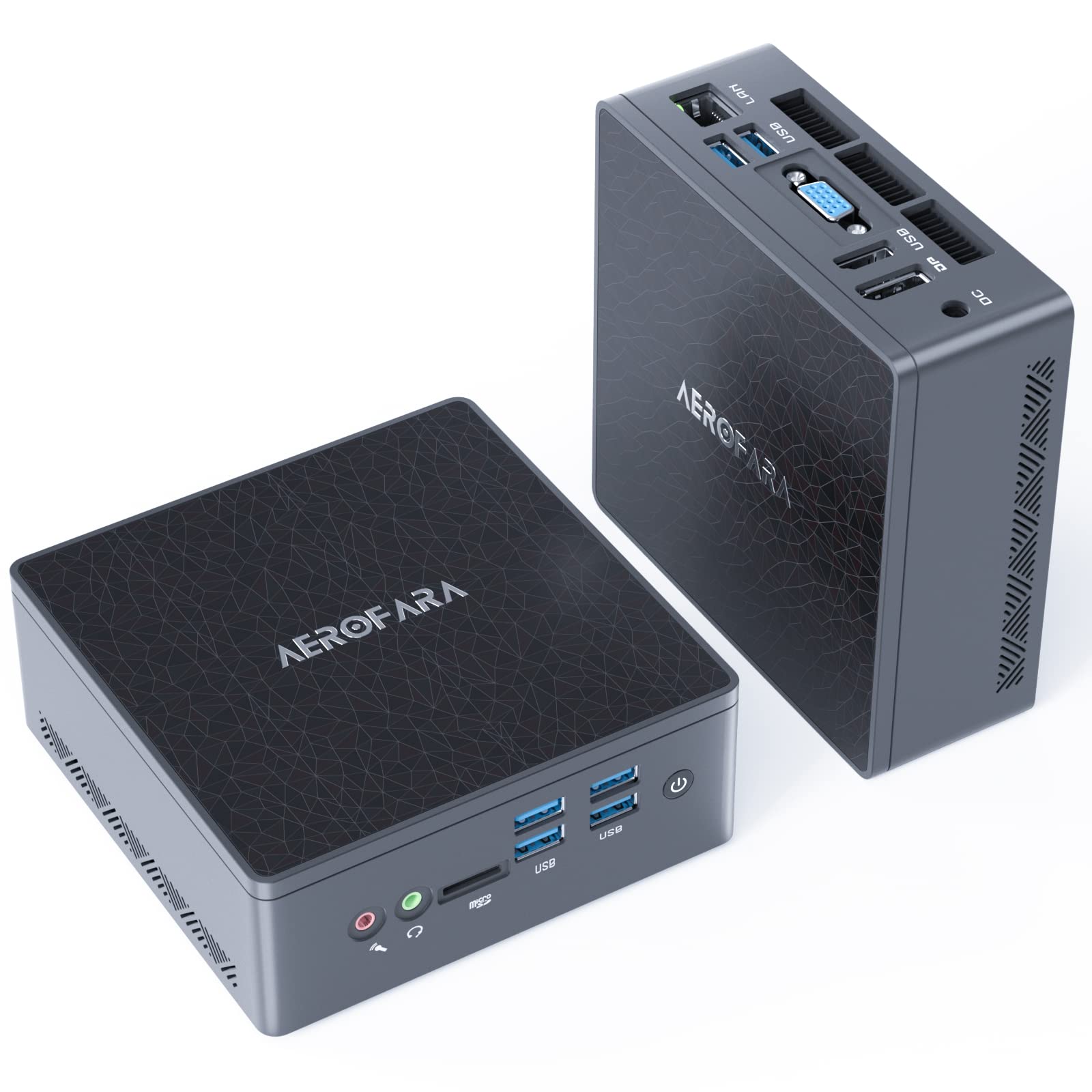 Mini PC Windows 11 Pro AERO 5 16GB RAM/512GB SSD Small Desktop Computer Intel Celeron N5095 Processor Quad Core Micro Computer Supports 4K HDMI,VGA,Microphone,Audio,SD Card,USB 3.0