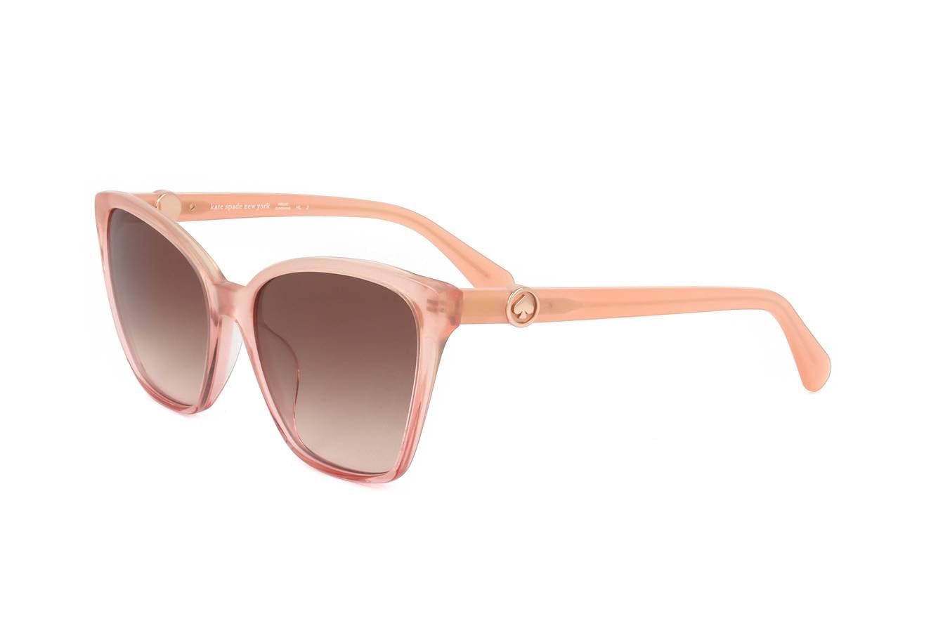 Kate Spade New York Women's Amiyah/G/S Cat Eye Sunglasses, Peach, 56mm, 17mm