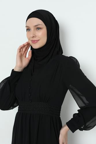 istanbul styles Elegant Stretchable Hijab for Women, Instant and Durable, Tailored for Muslim Women Consists of 2pieces