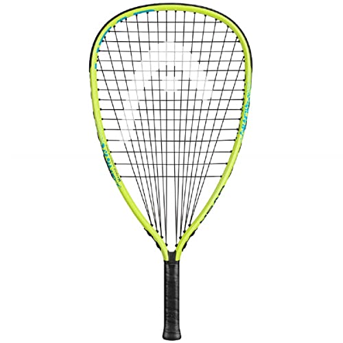 HEAD MX Hurricane Pack - Beginners Pre-Strung Racquetball Racket Set with Goggles & Two Balls, Yellow